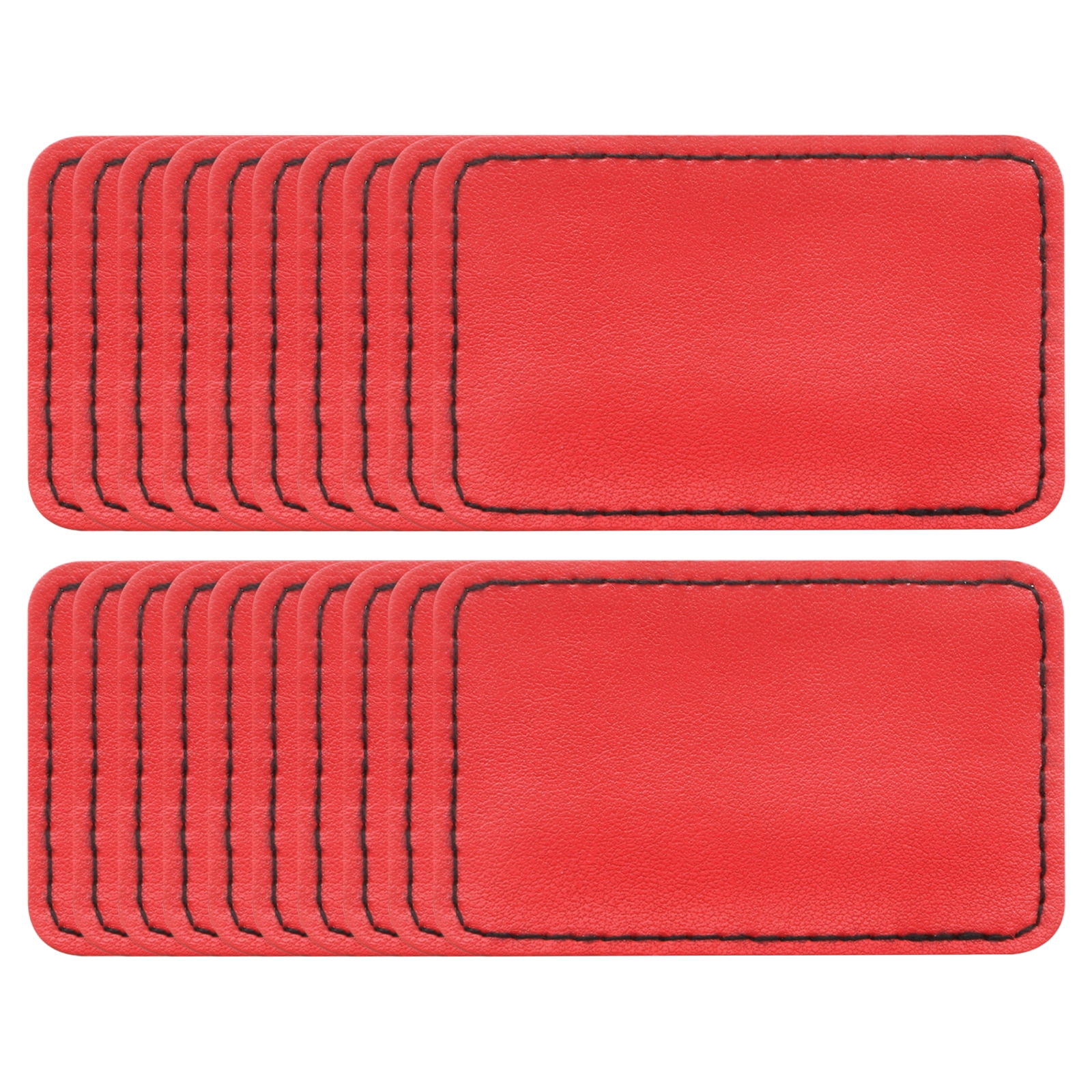 Uxcell Blank Leatherette Patches, Rectangle Faux Leather Hat Patches ...