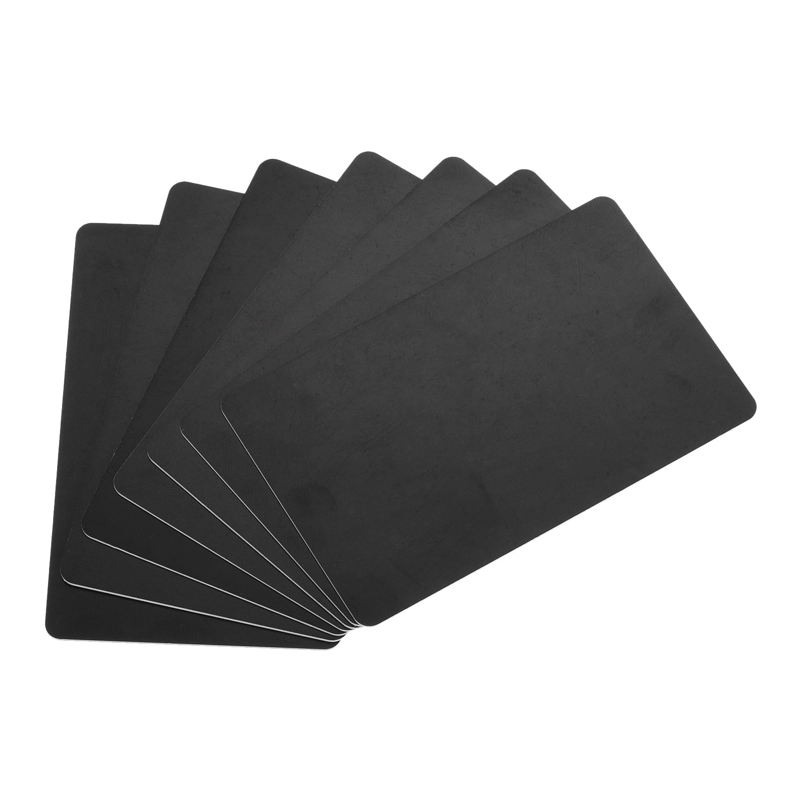 Uxcell Blank PVC Cards, 30 Mil Graphic Quality Black Plastic Cards for ...