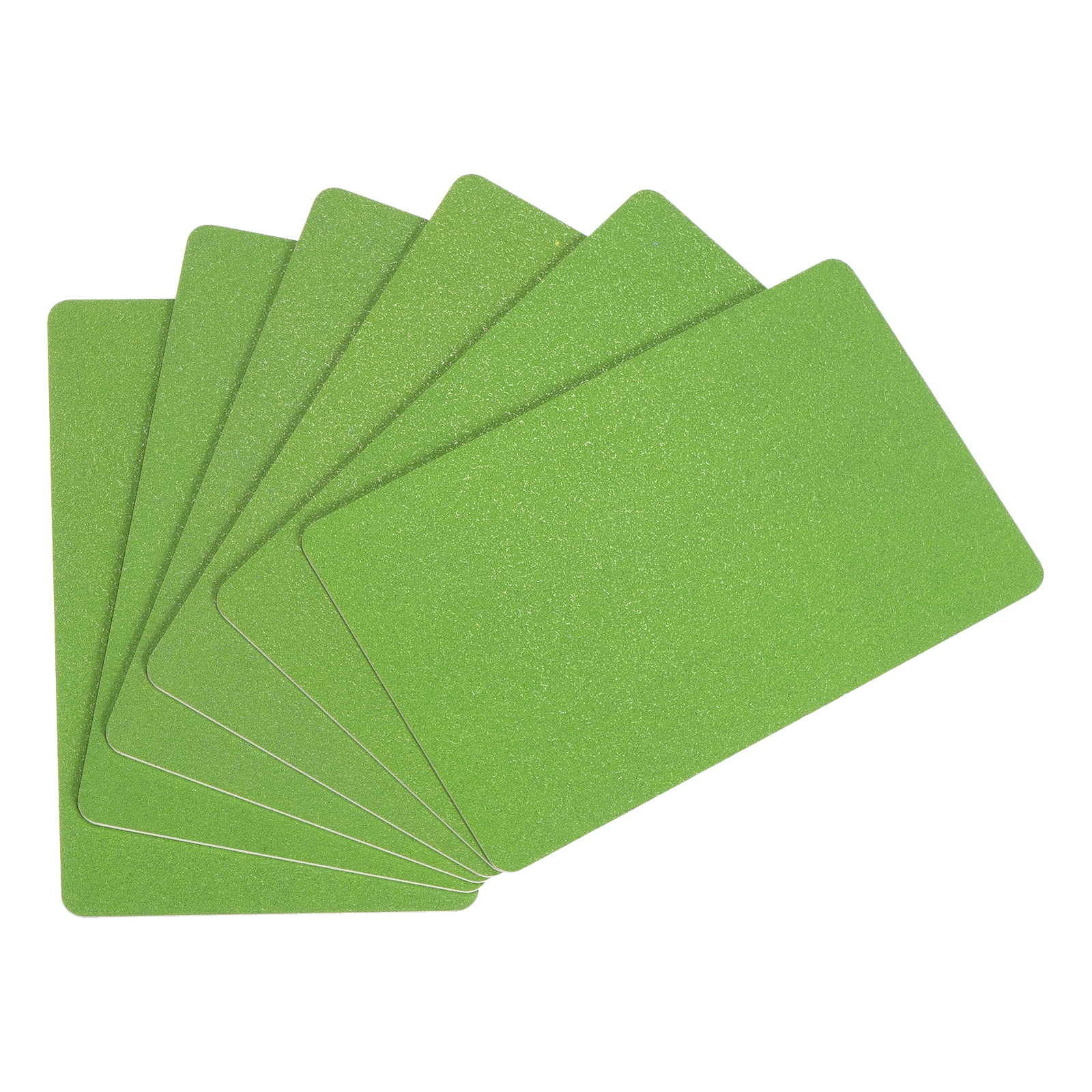 Uxcell Blank Cards, 30 Mil Graphic Quality Dark Green Plastic Cards for ...