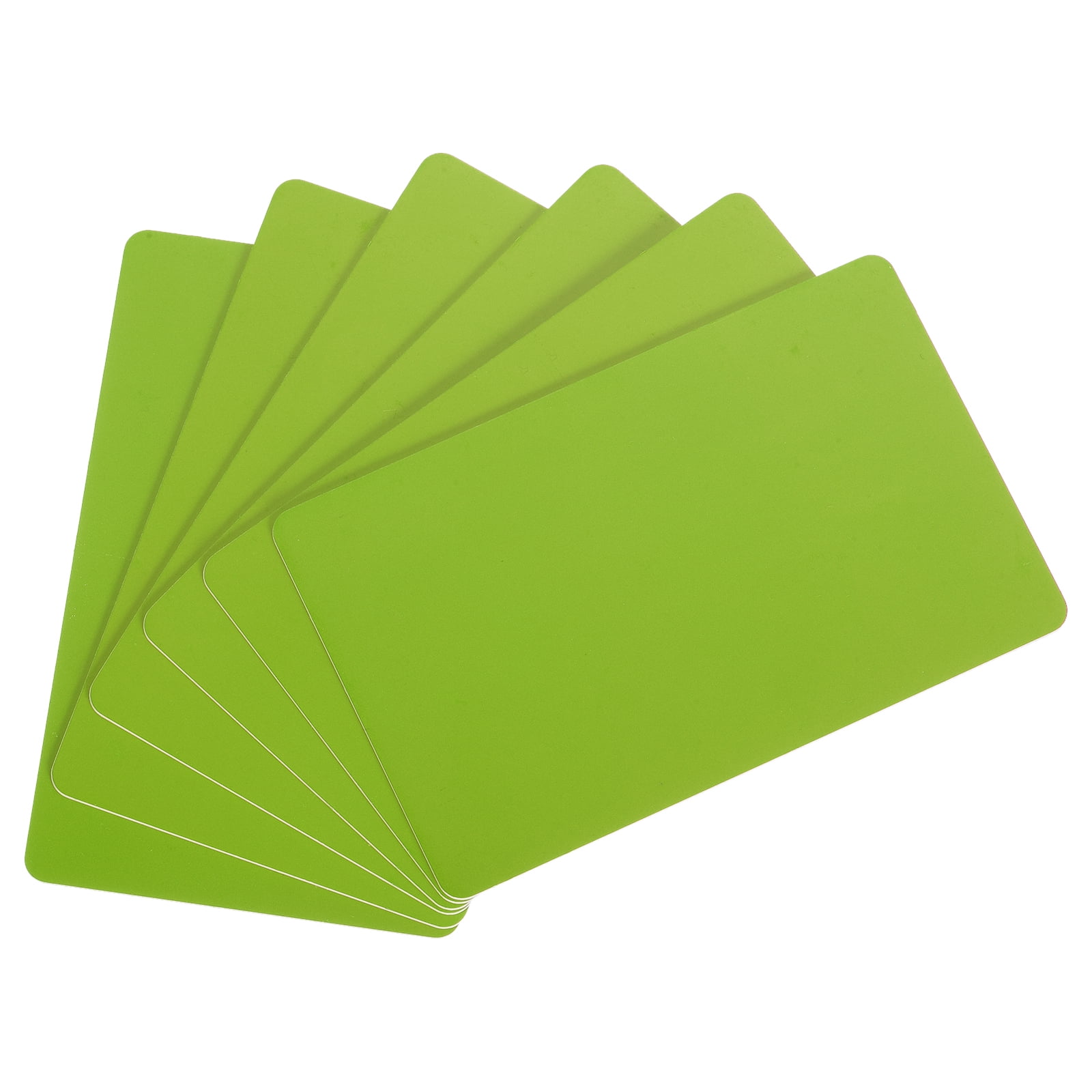 Uxcell Blank PVC Cards, 30 Mil Graphic Quality Green Plastic Cards for ...
