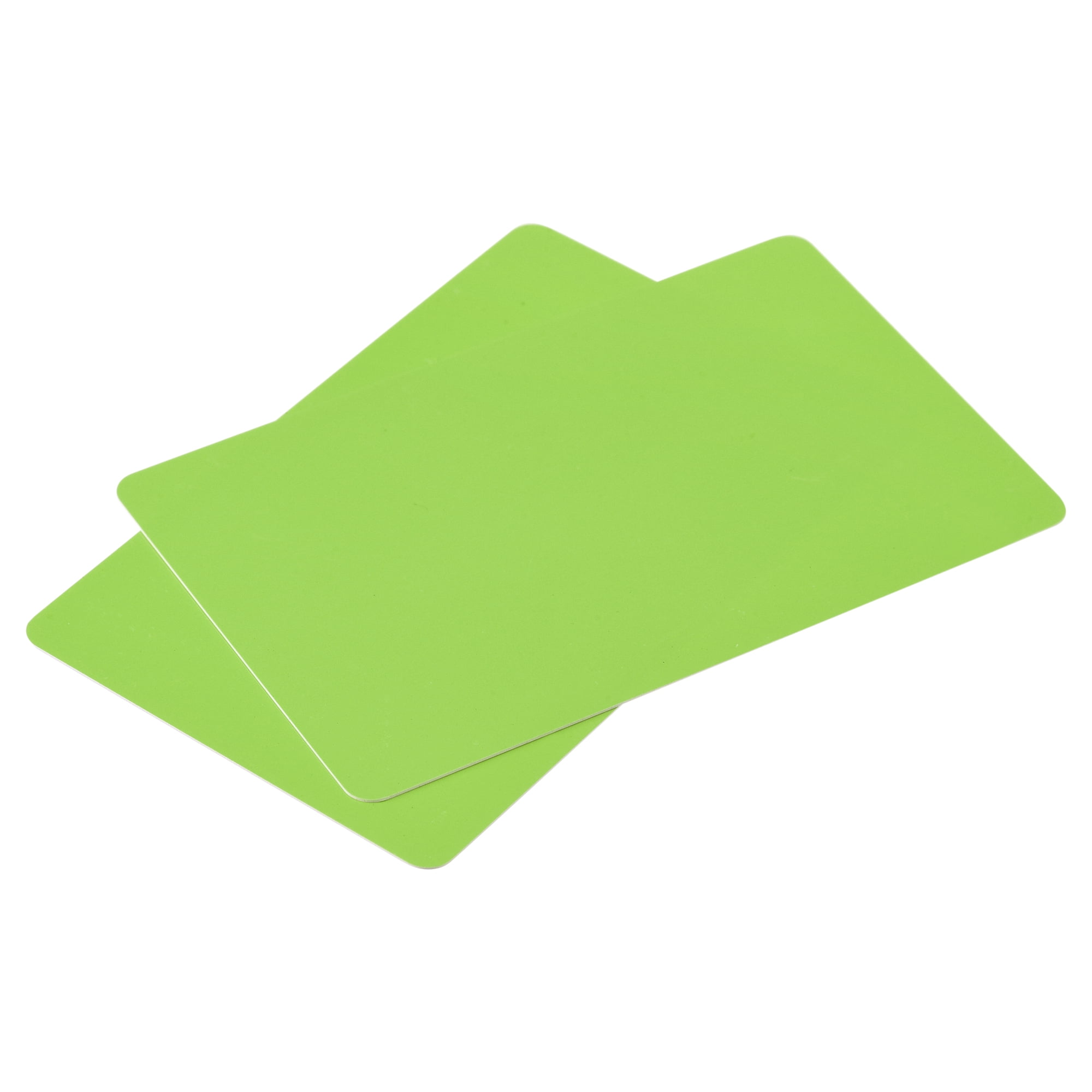 Uxcell Blank Cards Green Plastic Card 14mil for ID Badge Printer ...