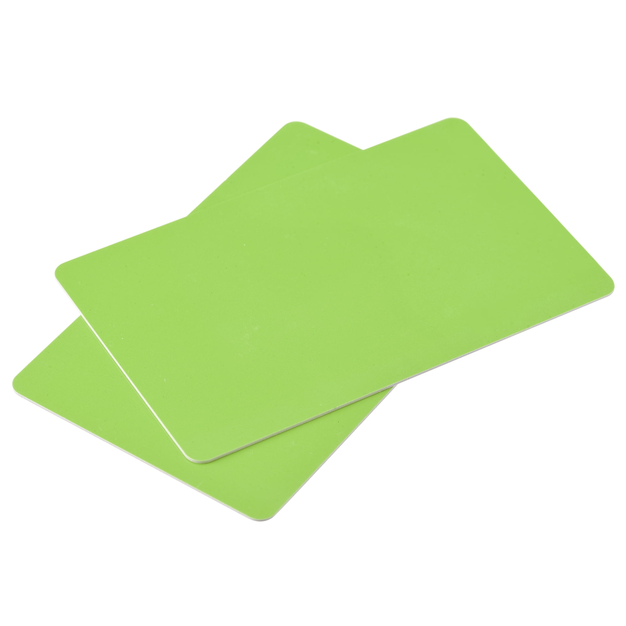 Uxcell Blank PVC Cards Green Plastic Card 28mil for ID Badge Printer ...