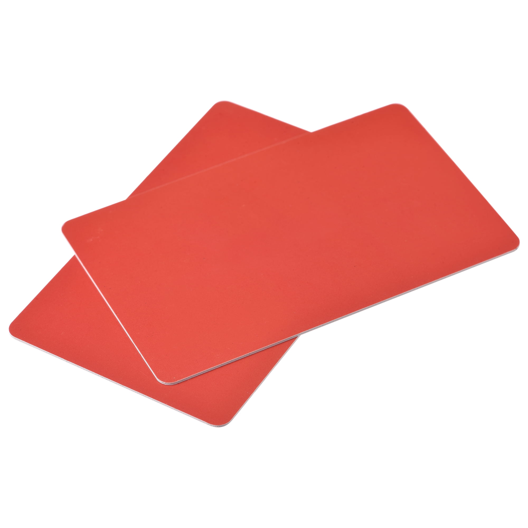 Uxcell Blank Cards Red Plastic Card 28mil for ID Badge Printer, Graphic ...