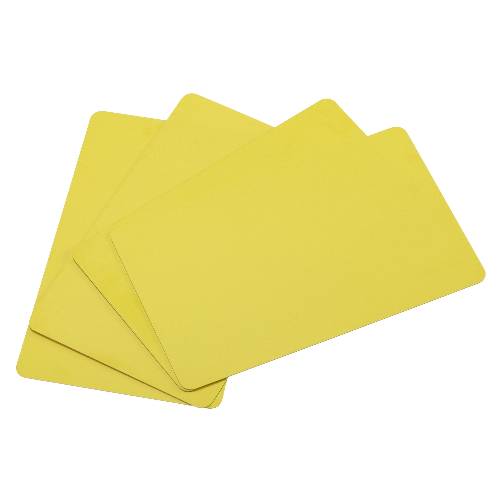 Uxcell Blank Cards for ID Badge Printer, Graphics Quality Yellow ...