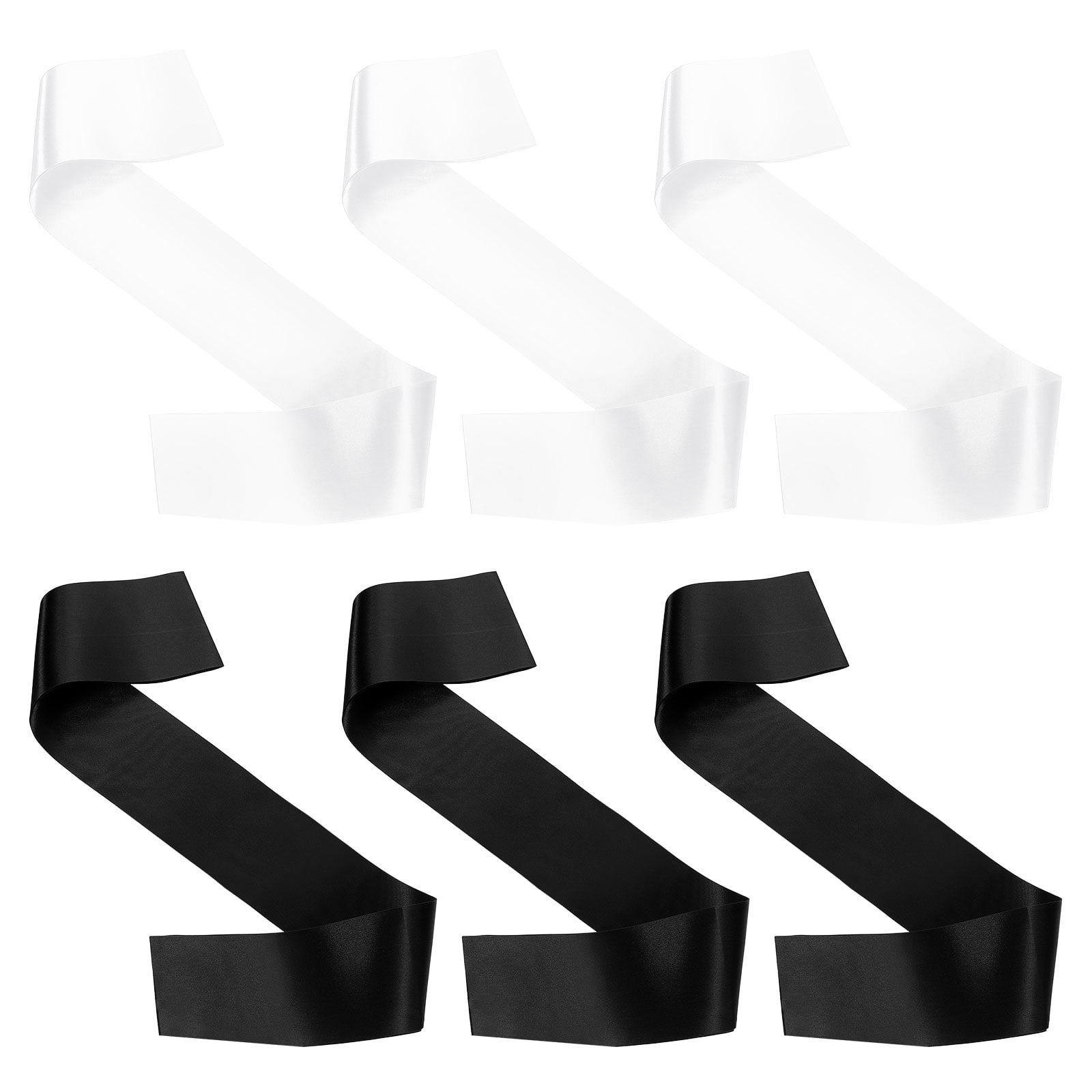 Uxcell Blank Satin Sash, 6 Pack Blank Sash Plain Satin Sashes DIY Sash ...
