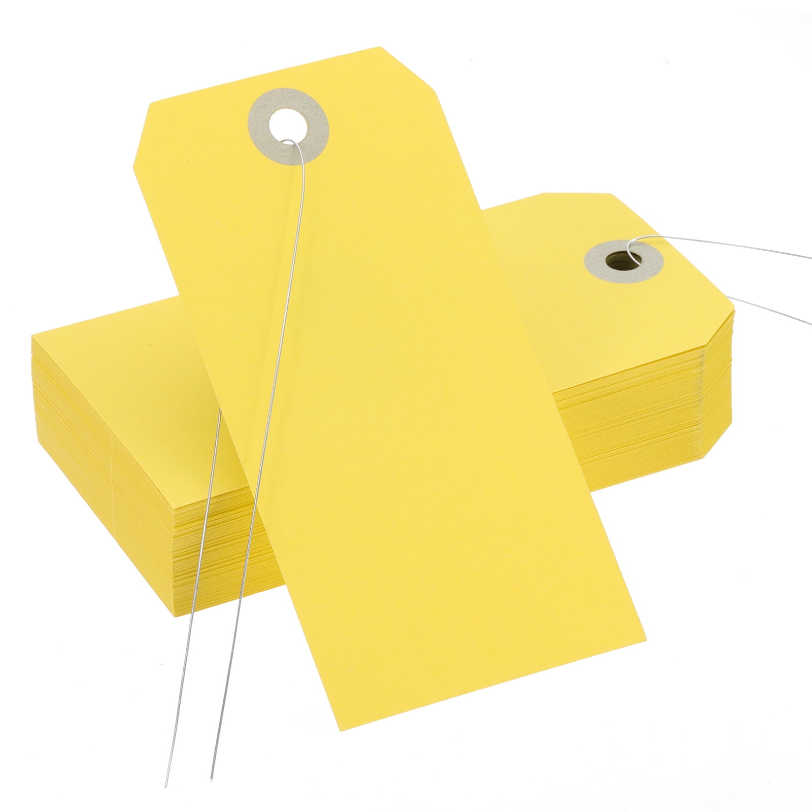Uxcell Blank Shipping Tags Shipping Tags with Wire Manila Hang Label ...