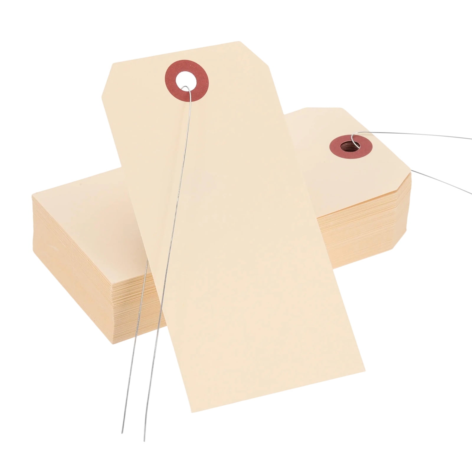 Uxcell Blank Shipping Tags Shipping Tags with Wire Manila Hang Label ...