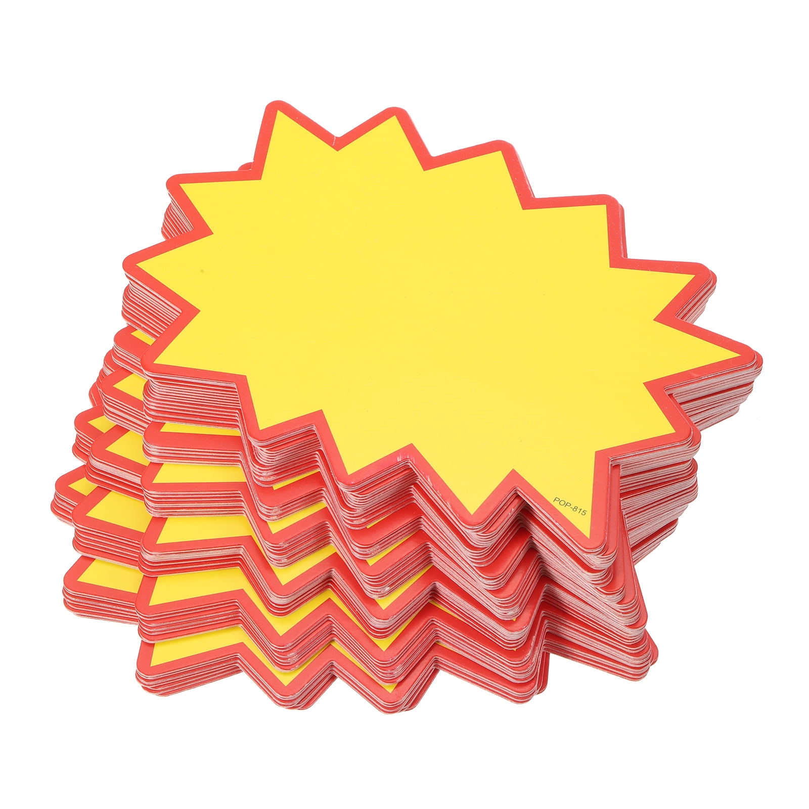 Uxcell Blank Star Burst Sale Signs Price Tags Fluorescent Star Pricing ...