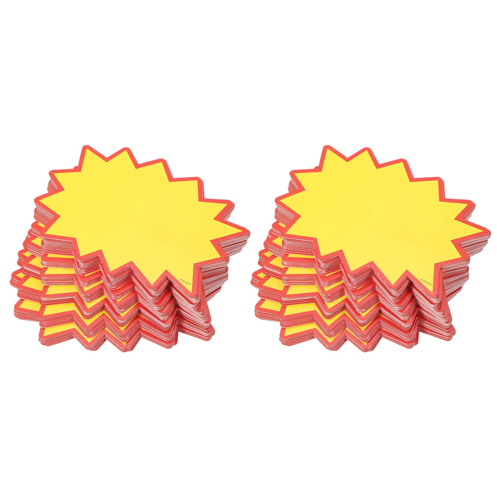 Uxcell Blank Star Burst Sale Signs Price Tags Fluorescent Star Pricing ...