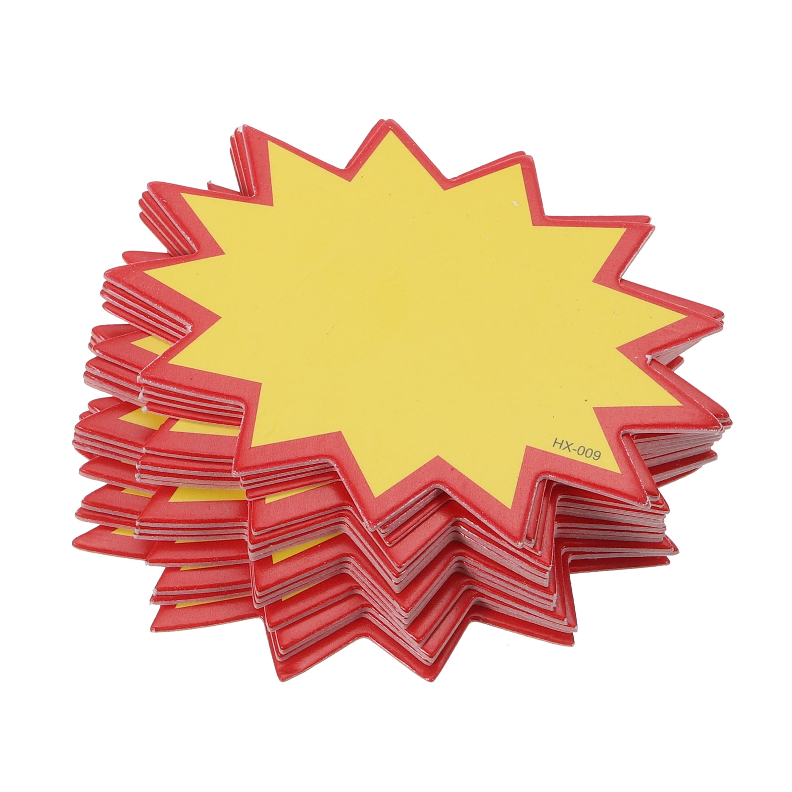 Uxcell Blank Star Burst Sale Signs Price Tags Fluorescent Star Pricing ...
