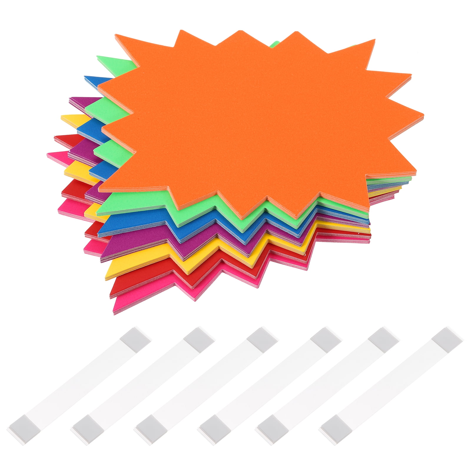 Uxcell Blank Star Sale Signs Price Tags Fluorescent Star Pricing Labels ...
