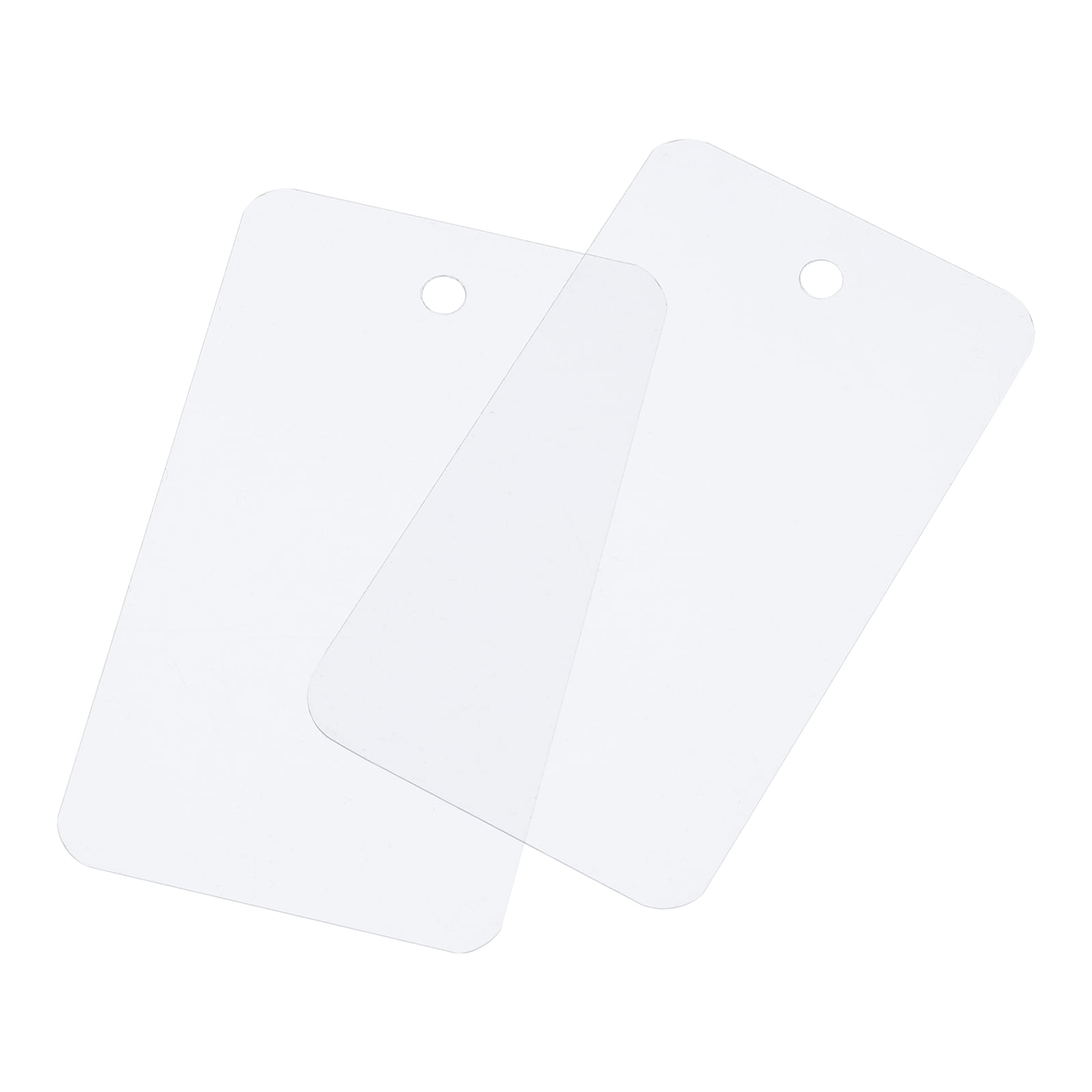 Uxcell Blank Waterproof Eyelet Hole Plastic Tags for Identification ...