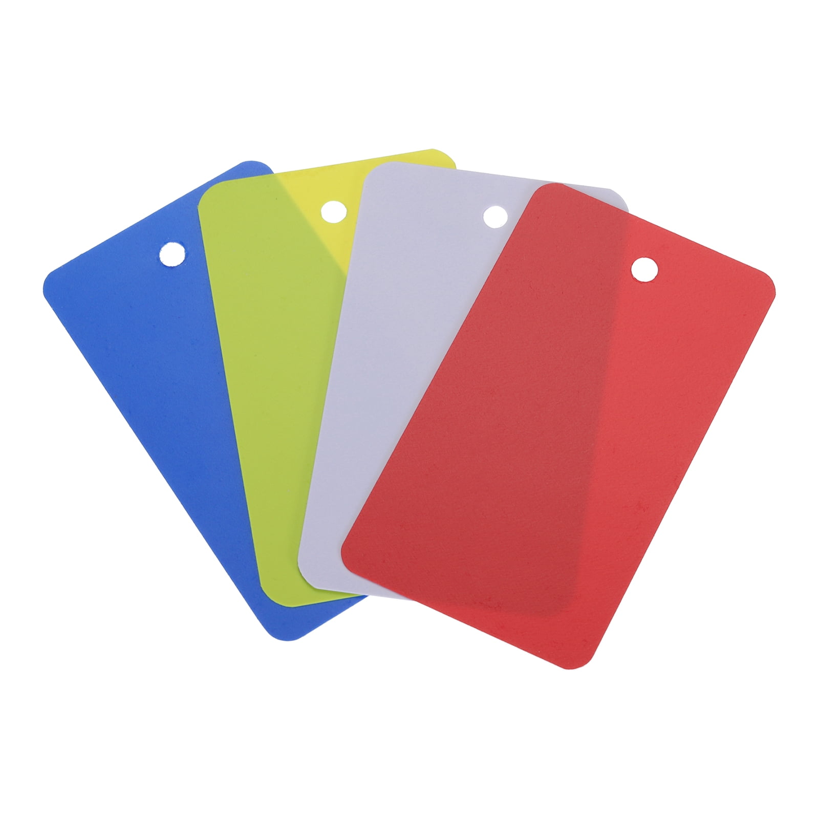 Uxcell Blank Waterproof Eyelet Hole Plastic Tags for Identification ...