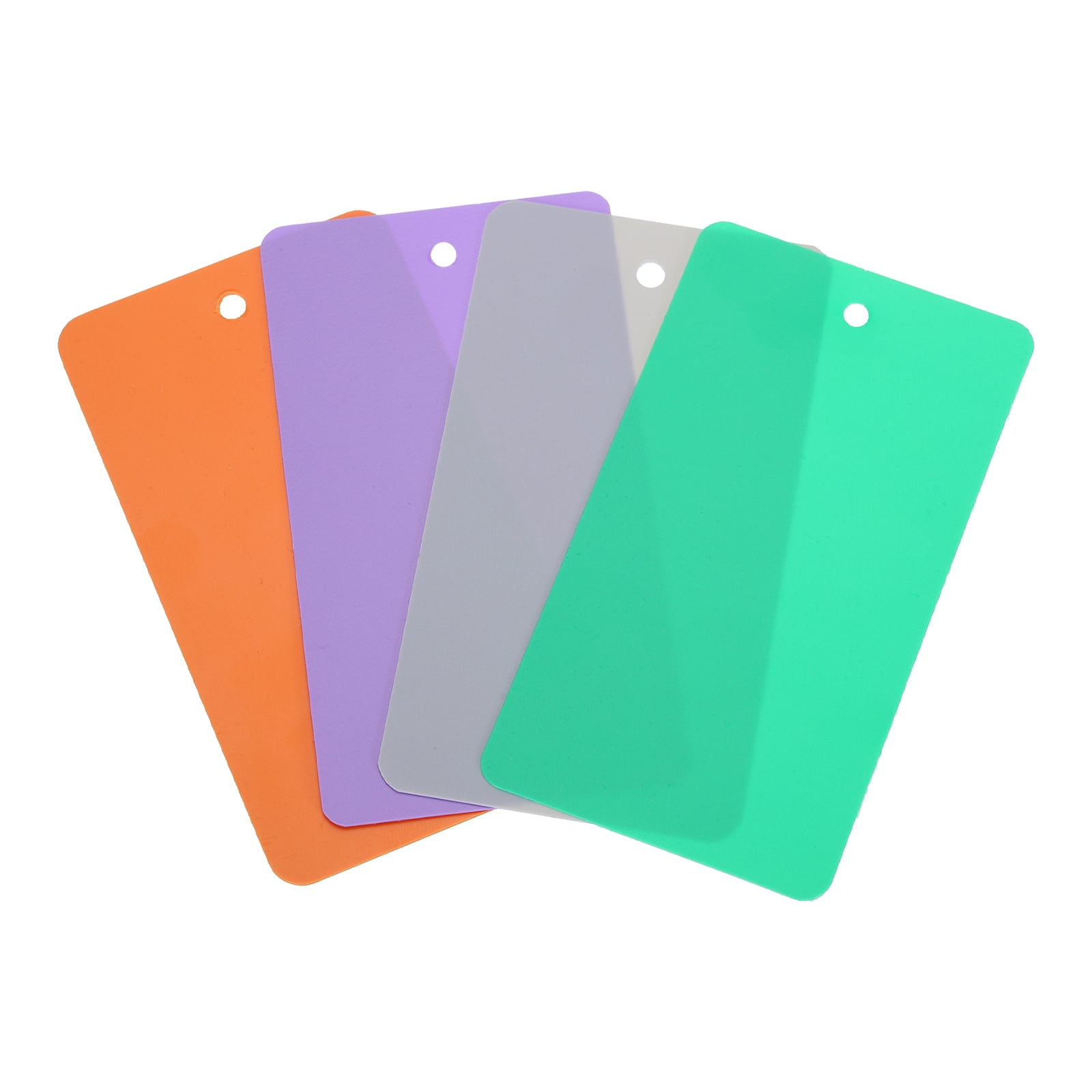 Uxcell Blank Waterproof Eyelet Hole Plastic Tags for Identification ...