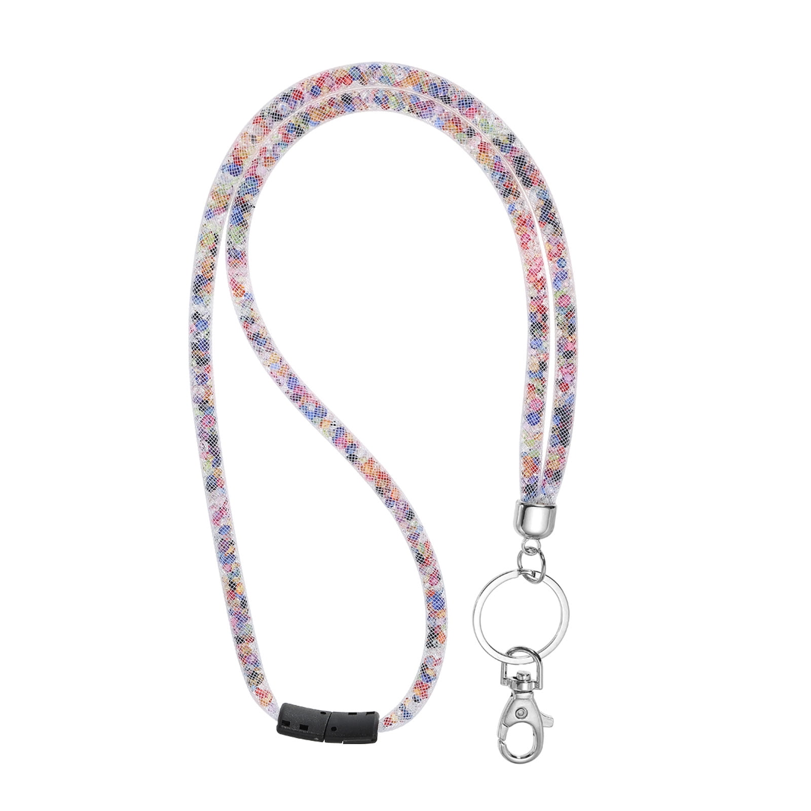 Uxcell Bling Keychain Lanyard Crystal Lanyard Keychain with Metal Clasp ...