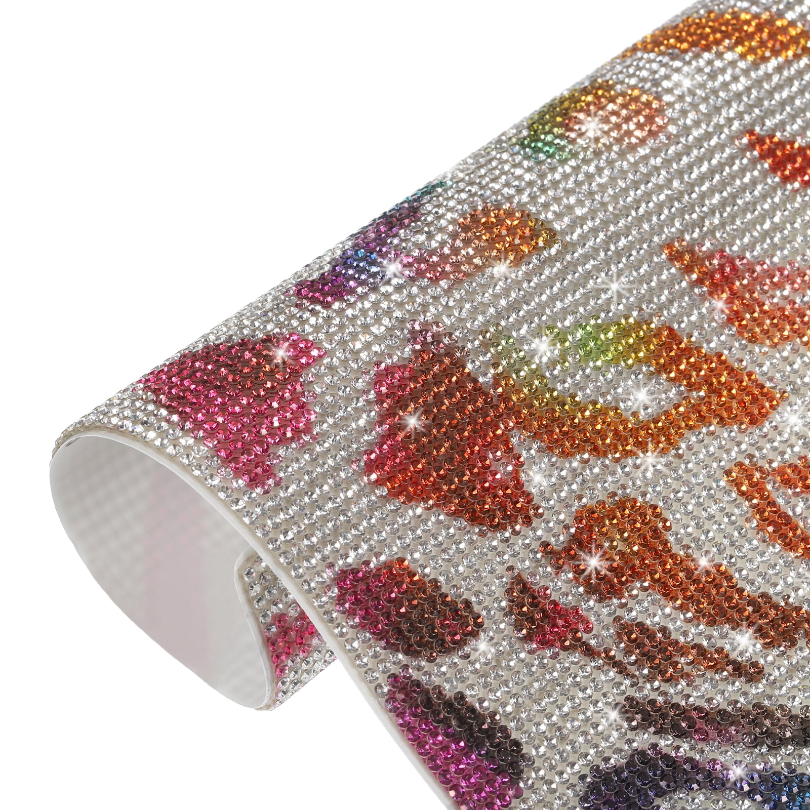 Uxcell Bling Rhinestone Sheet Self Adhesive Sticker 9.44x7.87" DIY Car ...