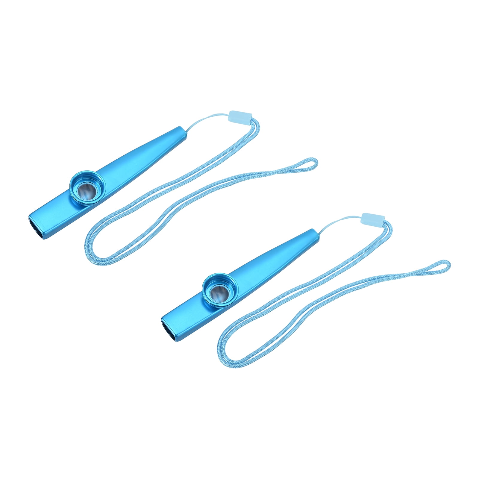 Uxcell Blue Kazoo Musical Instrument Aluminum Alloy with Flute ...
