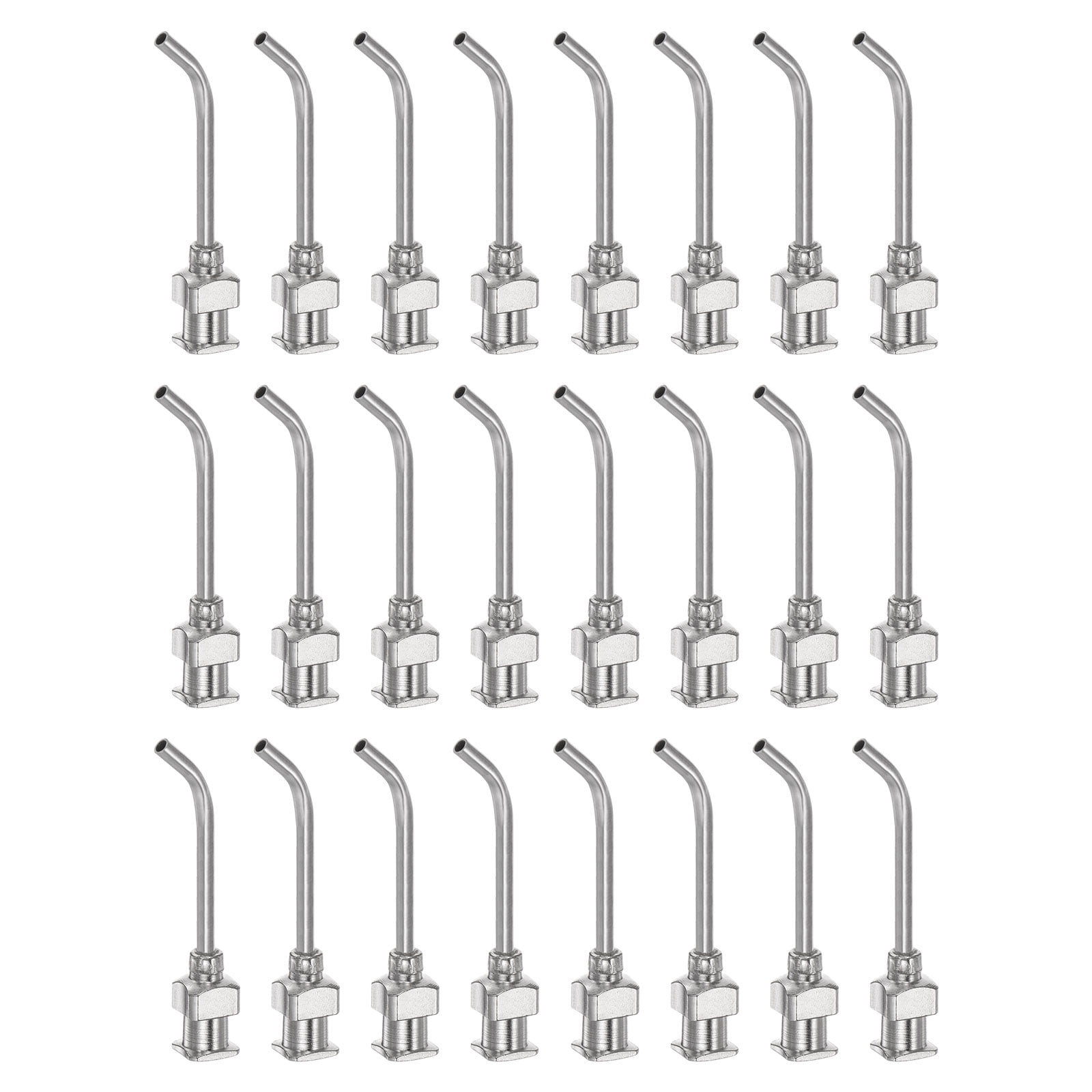 Uxcell Blunt Tip Dispensing Needle 14 Gauge 1 Inch 45 Degrees Bent Flow ...