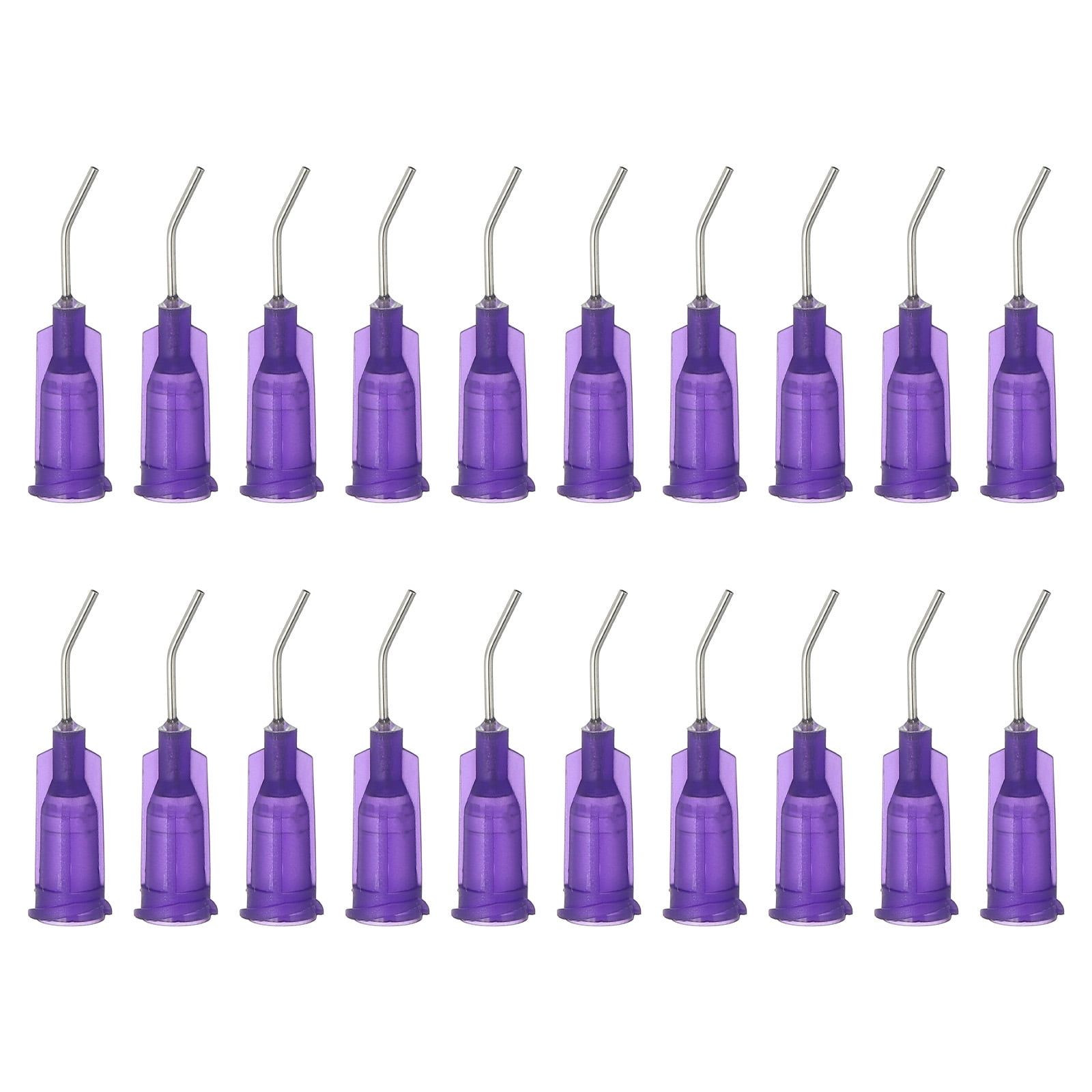 Uxcell Blunt Tip Dispensing Needles with Bent Blunt Needle, 100 Pcs 0.5 ...