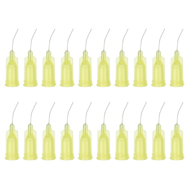 Uxcell Blunt Tip Dispensing Needles with Bent Blunt Needle, 100 Pcs 0.5 ...
