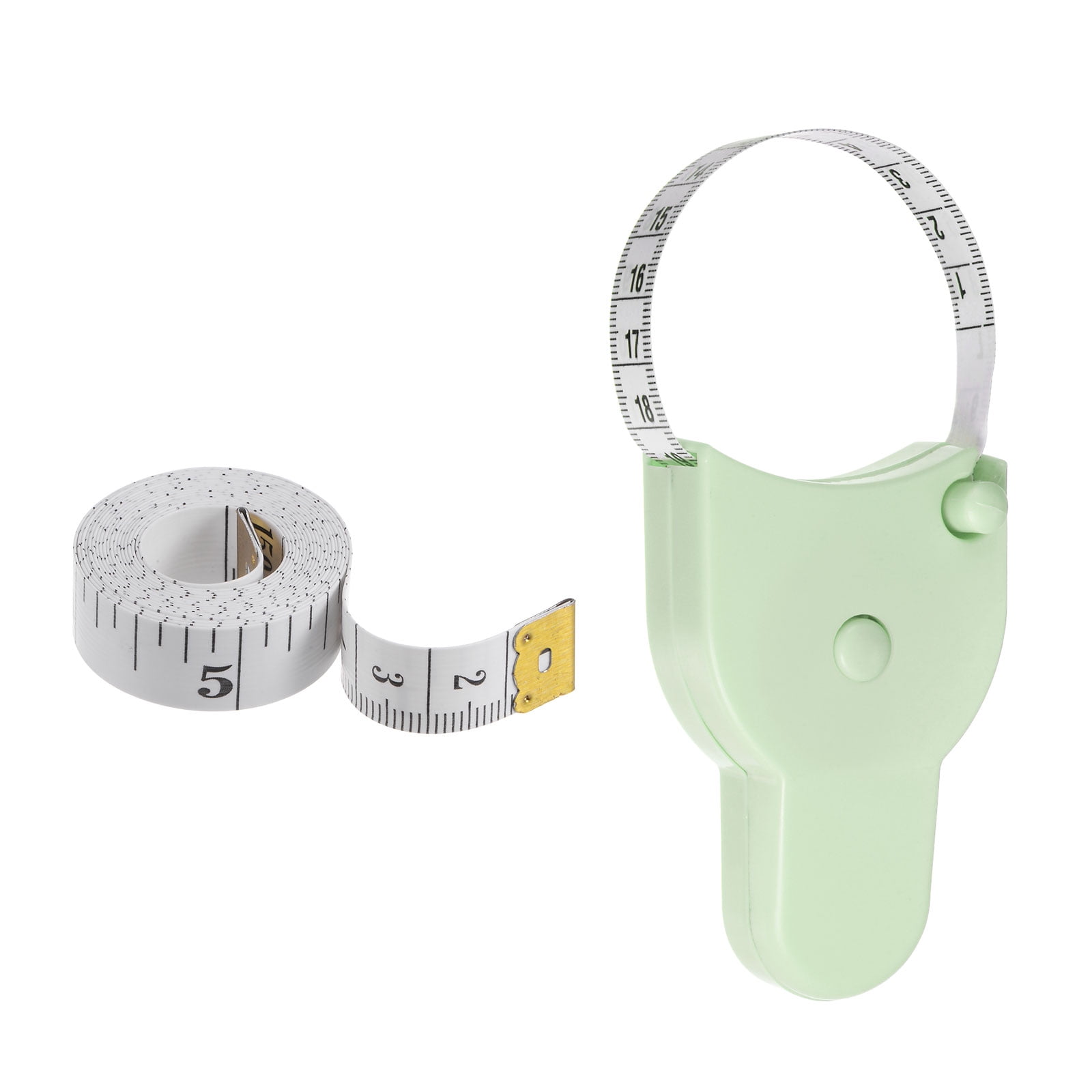 Uxcell Body Measure Tape 150cm Metric Green Retractable Measuring Tape ...