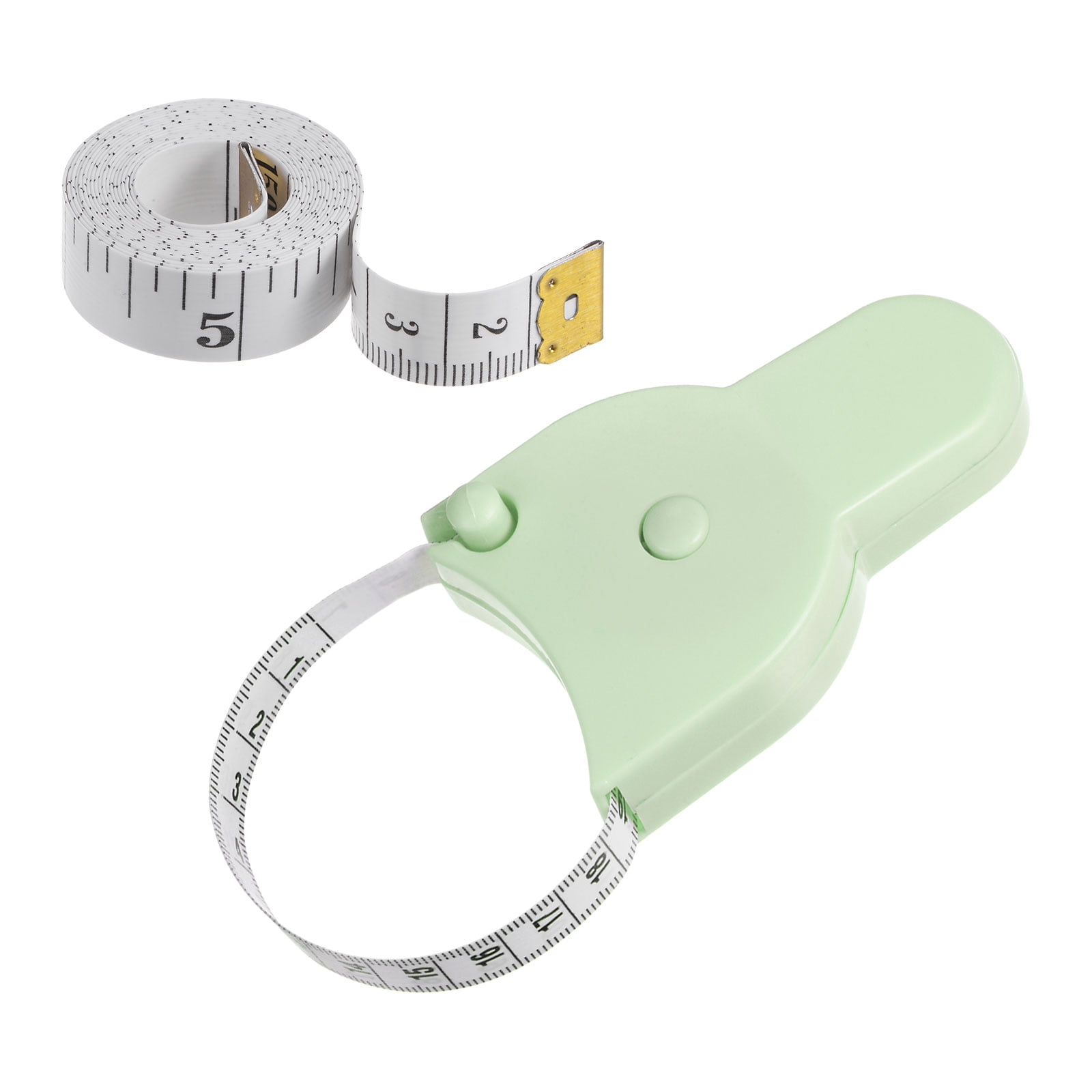 Uxcell Body Measure Tape 150cm Metric Green Retractable Measuring Tape ...