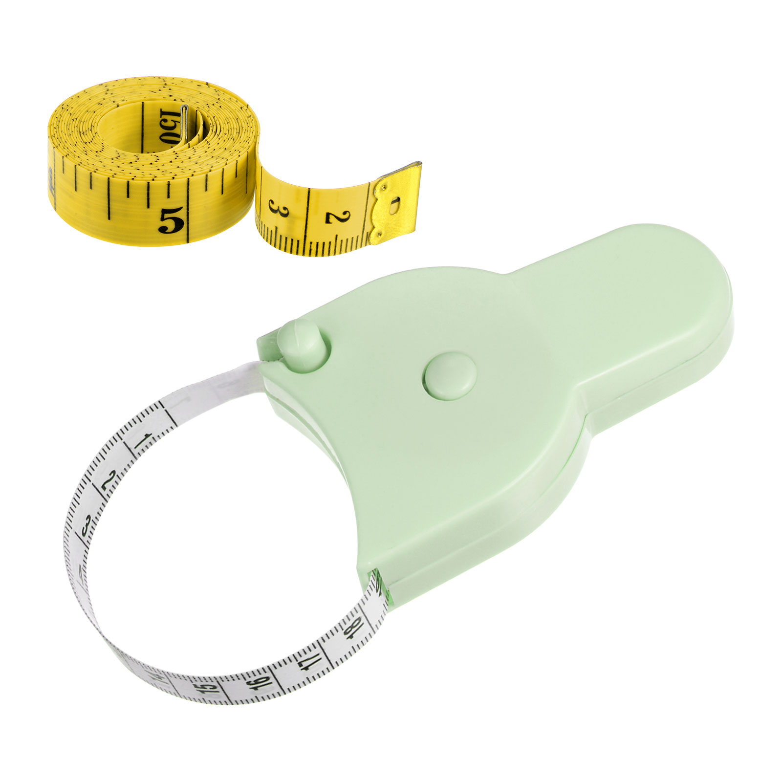 Uxcell Body Measure Tape 150cm Metric Green Retractable Measuring Tape ...
