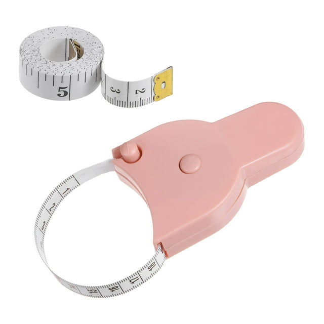 Uxcell Body Measure Tape 150cm Metric Pink Retractable Measuring Tape ...
