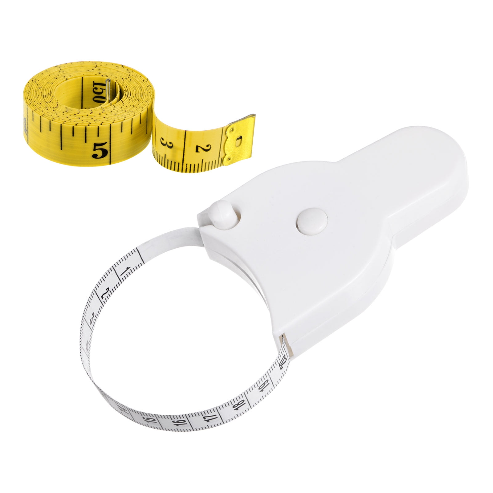 Uxcell Body Measure Tape 150cm Metric White Retractable Measuring Tape ...