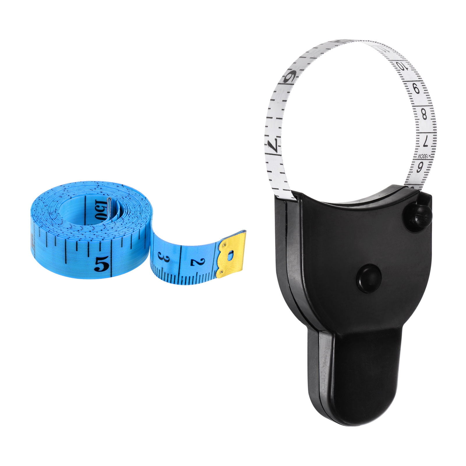 Uxcell Body Measure Tape 60" Black Automatic Retractable Measuring Tape ...