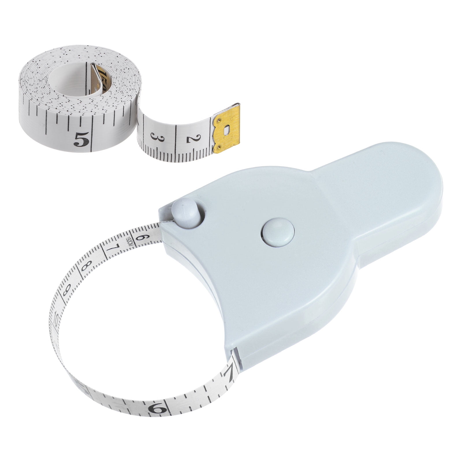 Uxcell Body Measure Tape 60" Blue Automatic Retractable Measuring Tape ...