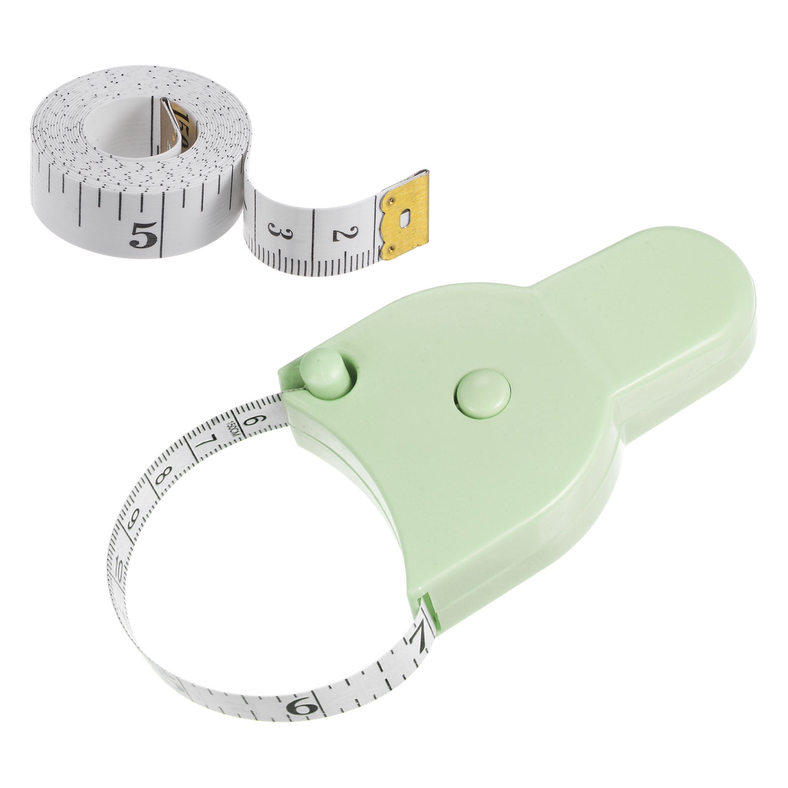 Uxcell Body Measure Tape 60" Green Automatic Retractable Measuring Tape ...