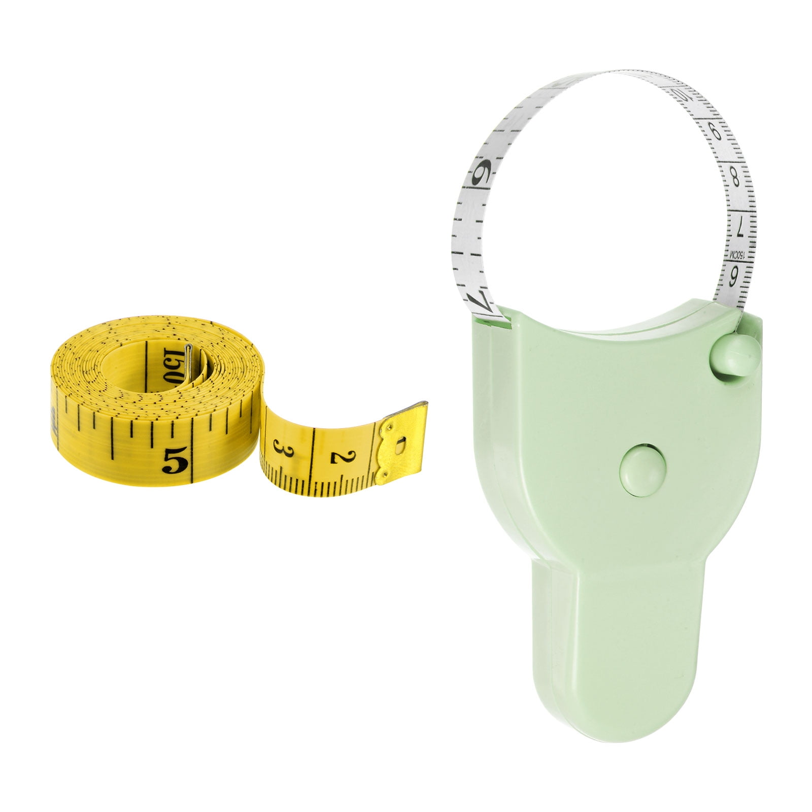 Uxcell Body Measure Tape 60" Green Automatic Retractable Measuring Tape ...