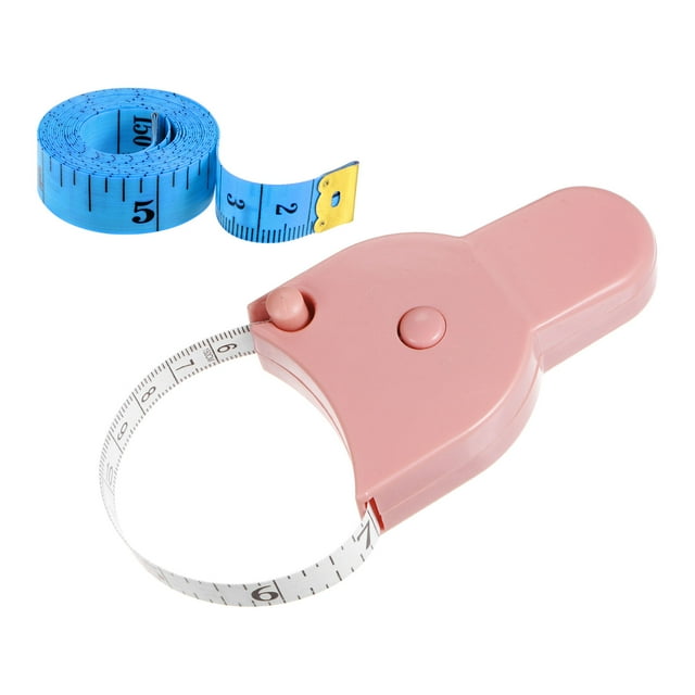 Uxcell Body Measure Tape 60" Pink Automatic Retractable Measuring Tape ...