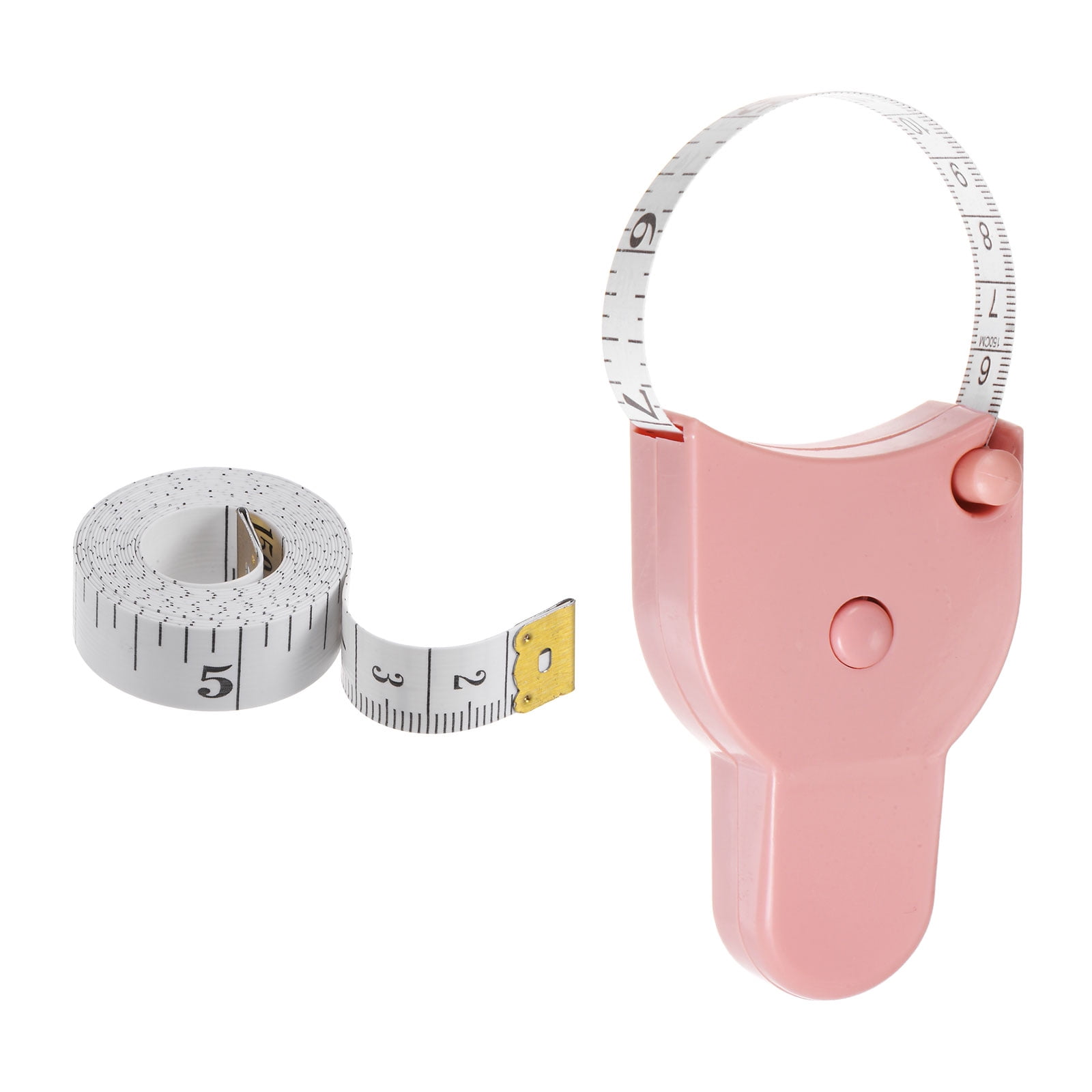 Uxcell Body Measure Tape 60" Pink Automatic Retractable Measuring Tape ...