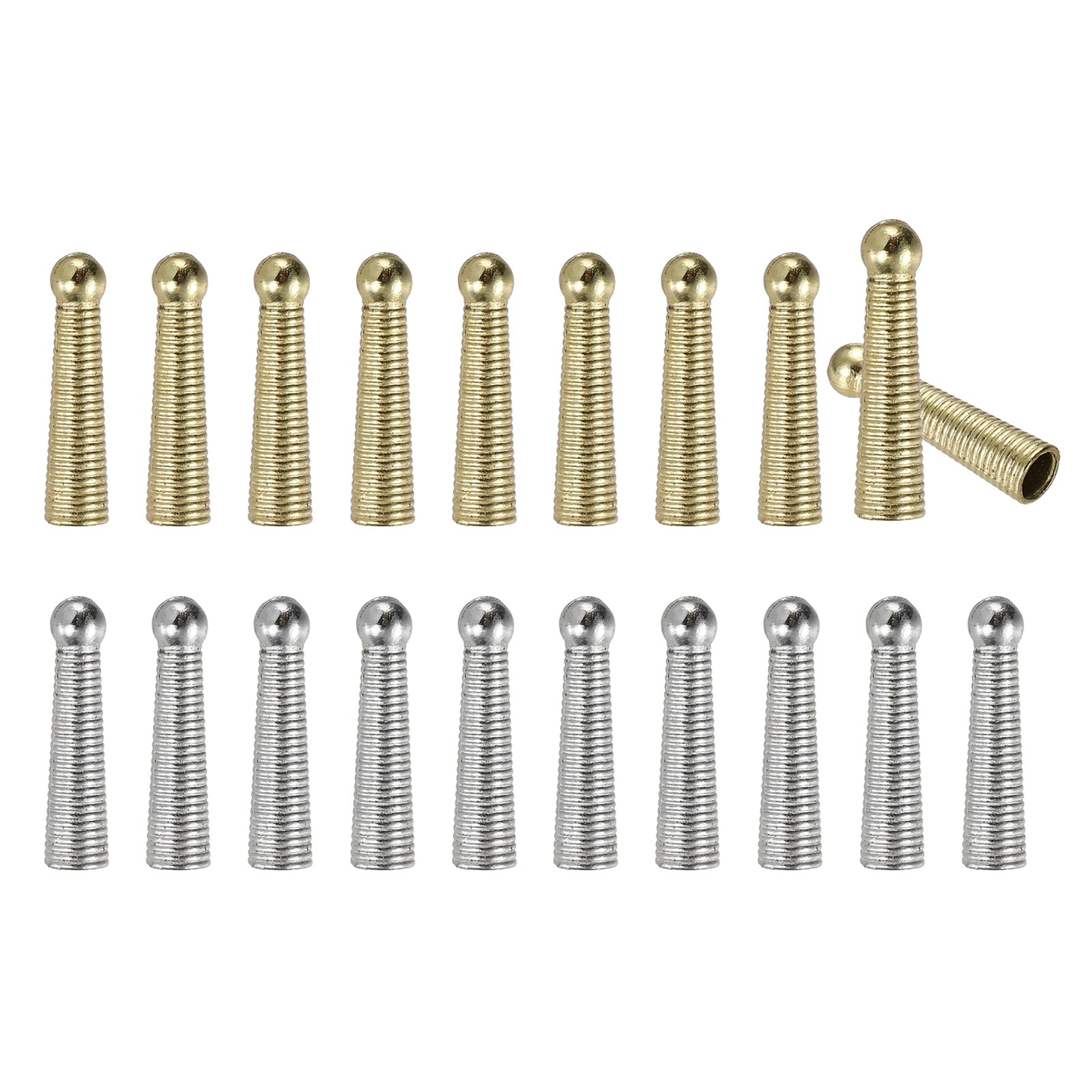 Uxcell Bolo Tie Tips, 20Pcs 1 Inch Long Alloy Bolo Tie Supplies ...