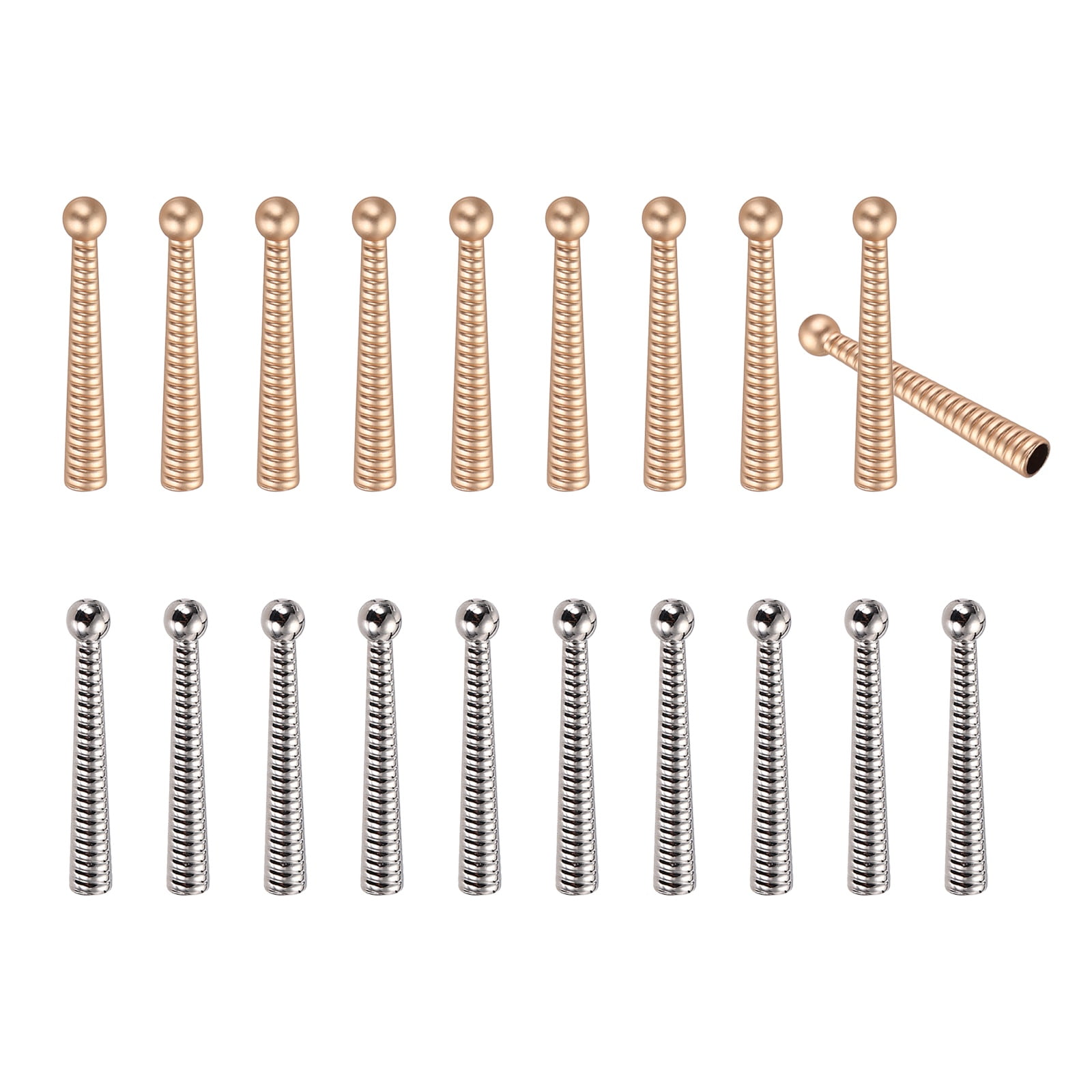 Uxcell Bolo Tie Tips, 20Pcs 2 Inch Long Alloy Bolo Tie Supplies ...