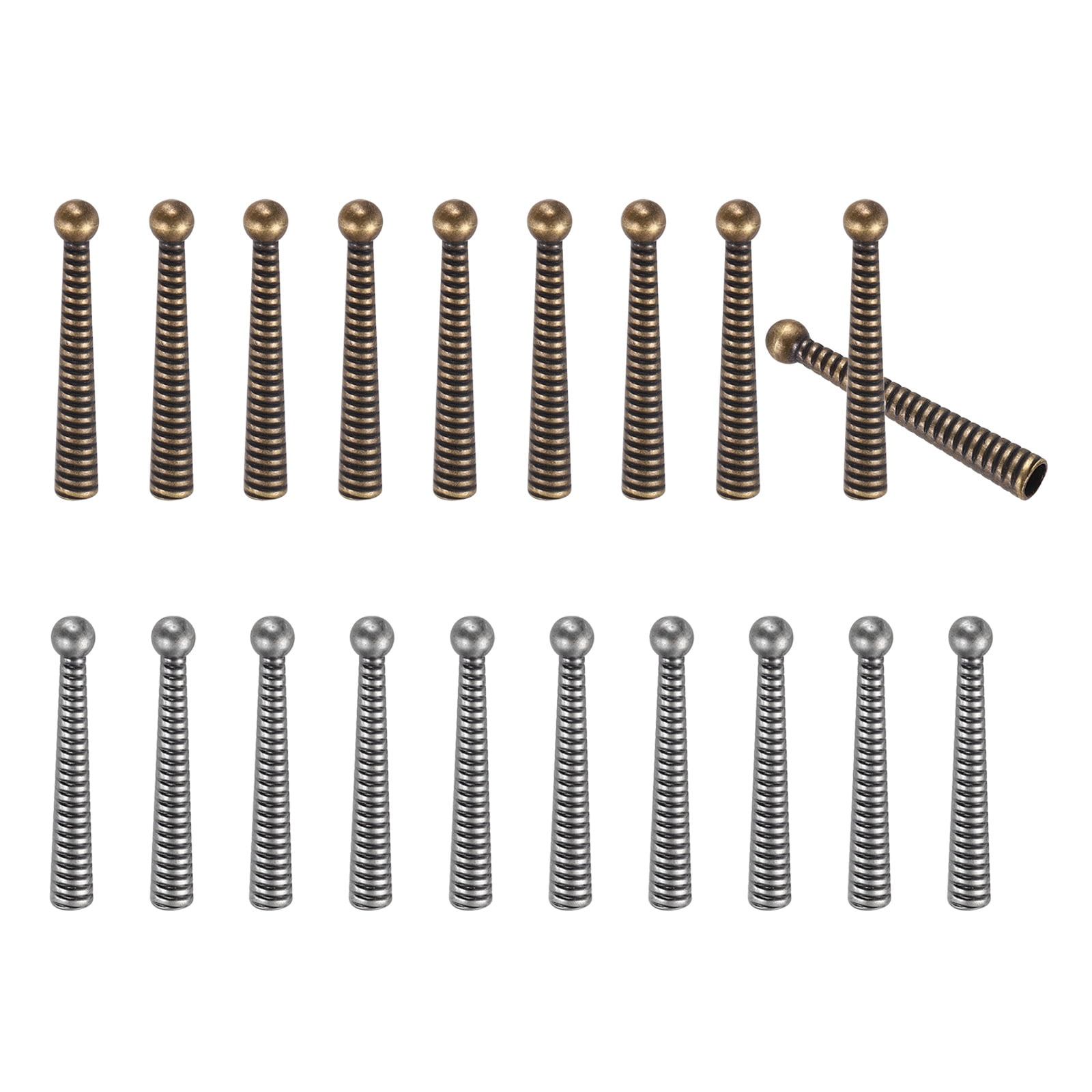 Uxcell Bolo Tie Tips, 20Pcs 2 Inch Long Alloy Bolo Tie Supplies ...