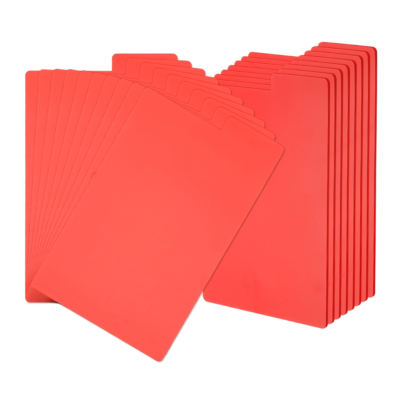 Uxcell Book Dividers with Tab, 11.3x7.3" Red Plastic Book Binder Index ...