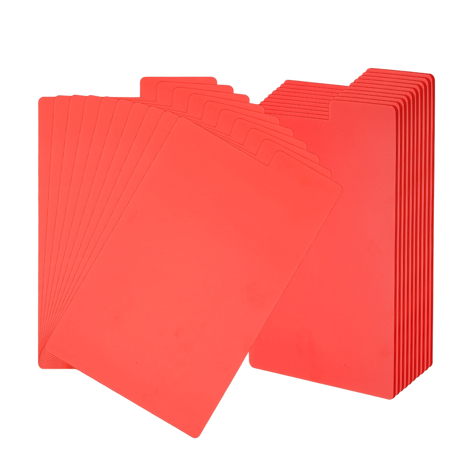 Uxcell Book Dividers with Tab, 11.3x7.3" Red Plastic Book Binder Index ...