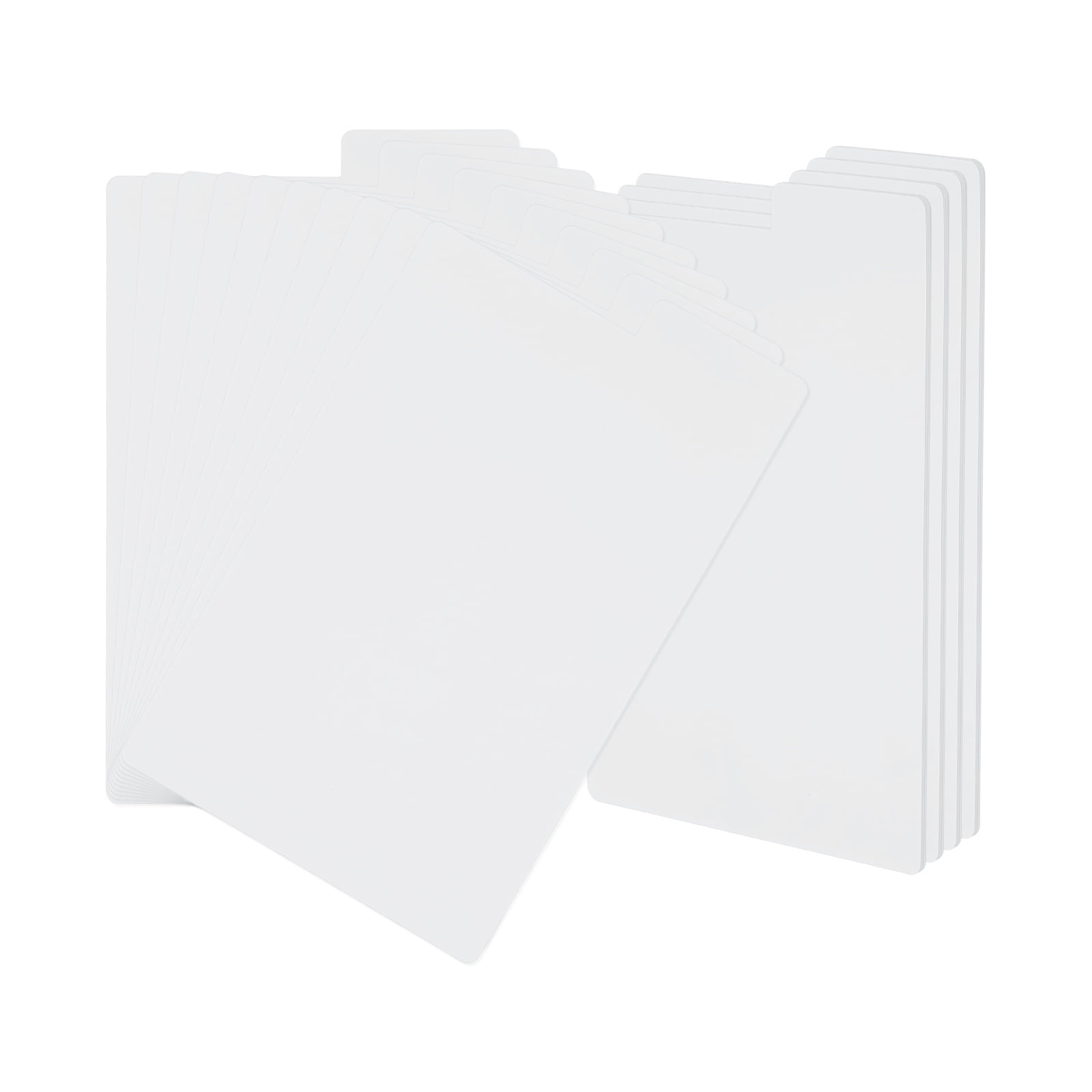 Uxcell Book Dividers with Tab, 11.3x7.3" White Plastic Book Binder ...
