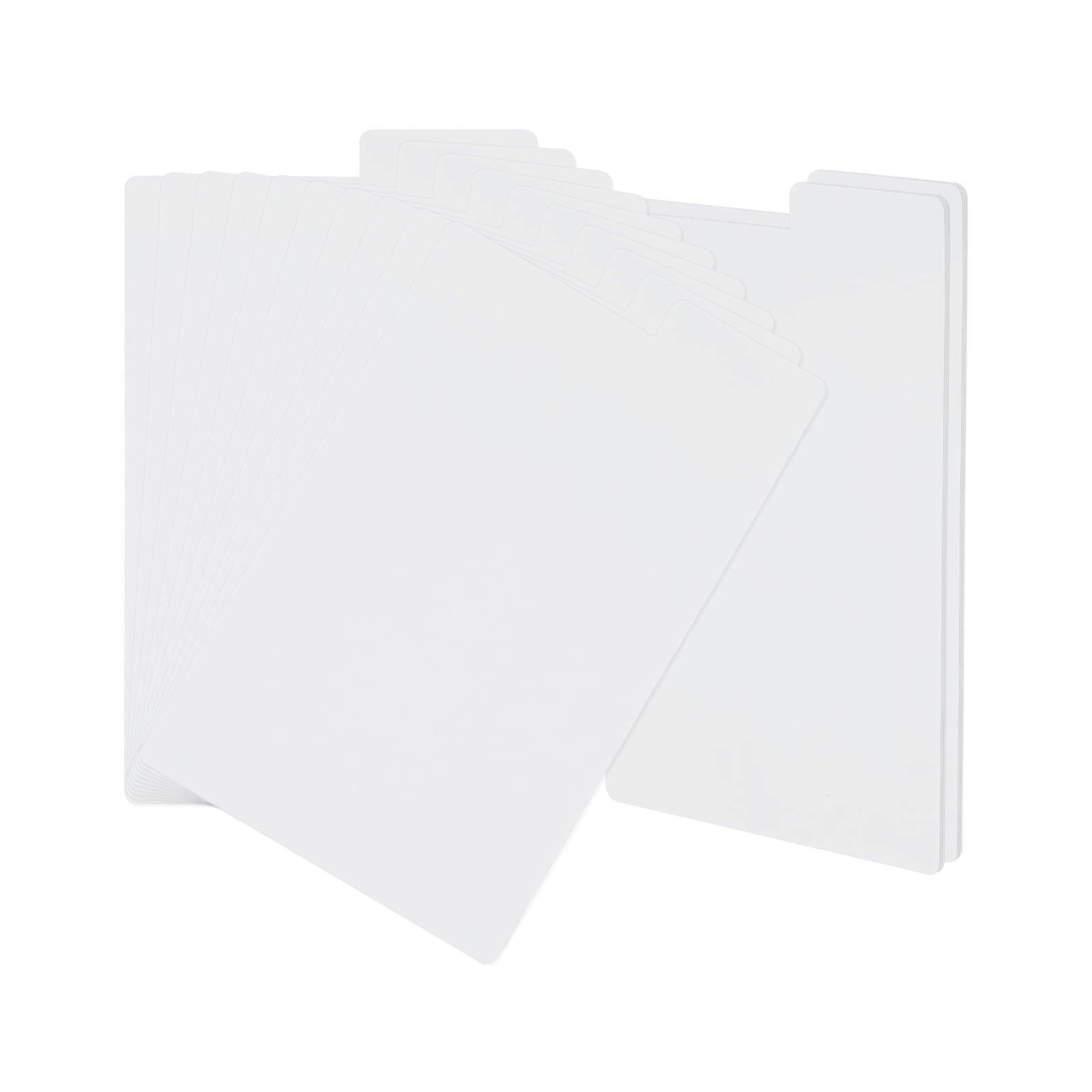 Uxcell Book Dividers with Tab, 11.3x7.3" White Plastic Book Binder ...