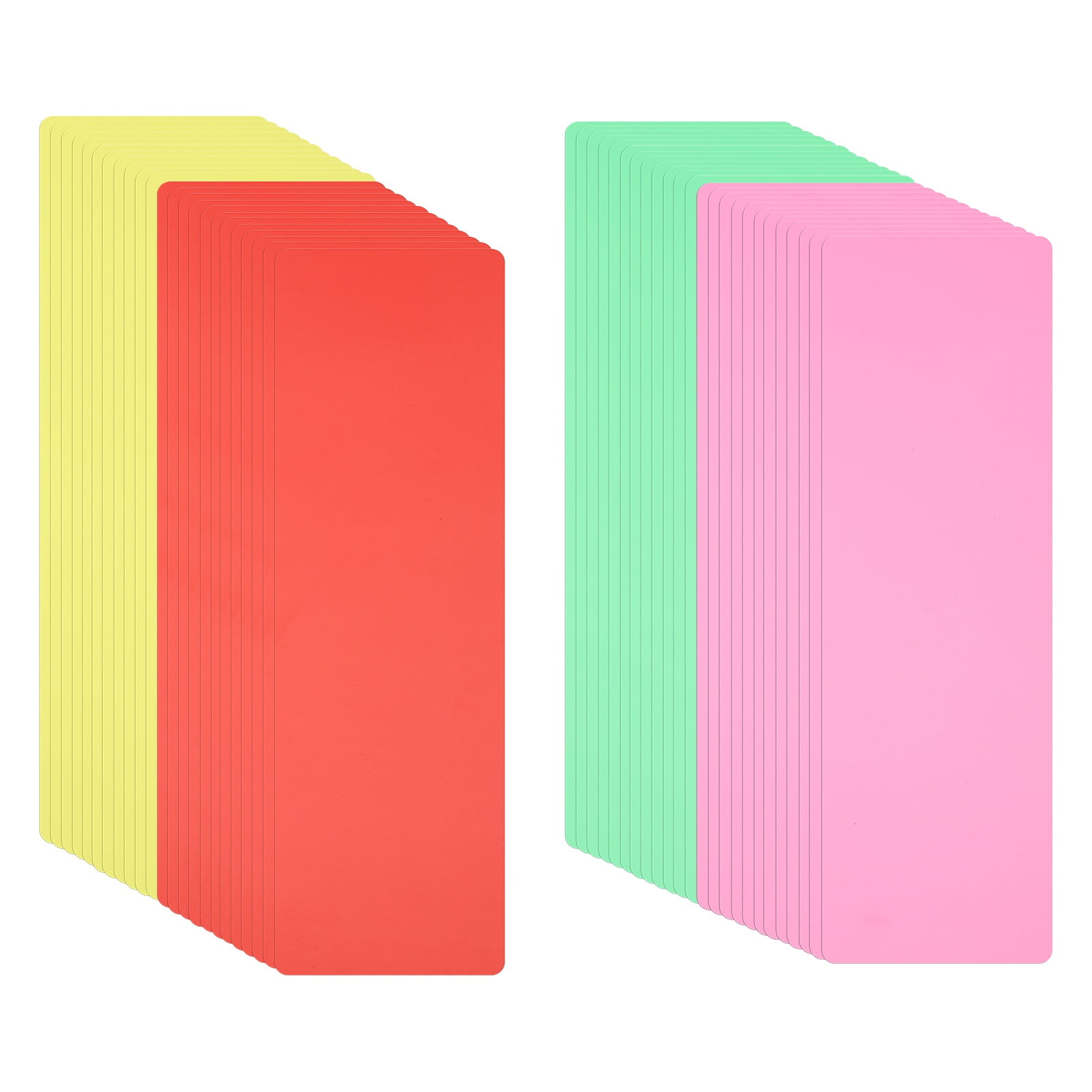Uxcell Book Dividers with Tab, 11.8x3.9" Yellow/Red/Green/Pink Plastic ...