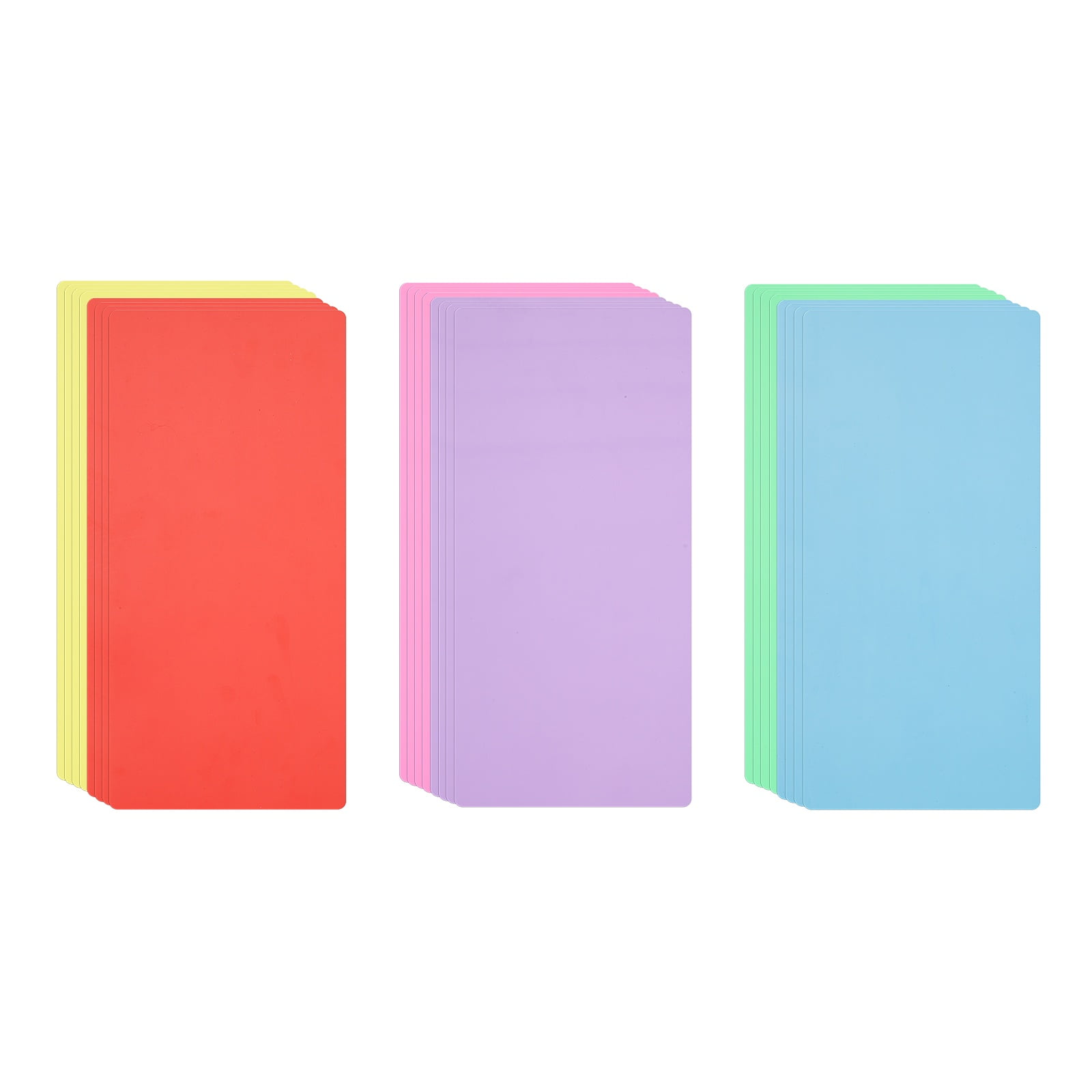 Uxcell Book Dividers with Tab, 11.8x5.9" Multicolor Plastic Book Binder Index Card Files ...