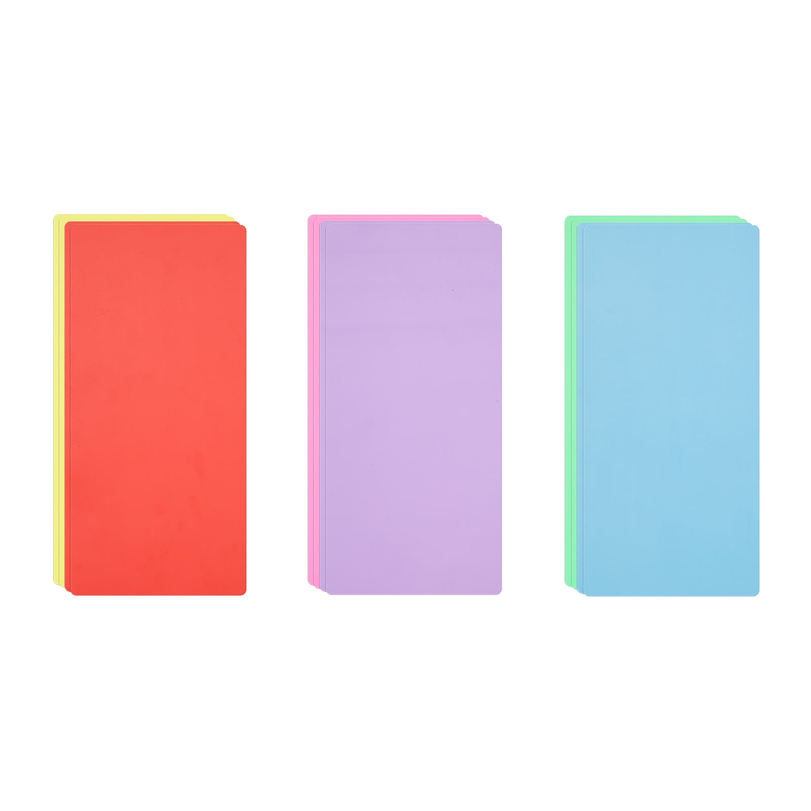 Uxcell Book Dividers with Tab, 11.8x5.9" Multicolor Plastic Book Binder Index Card Files ...