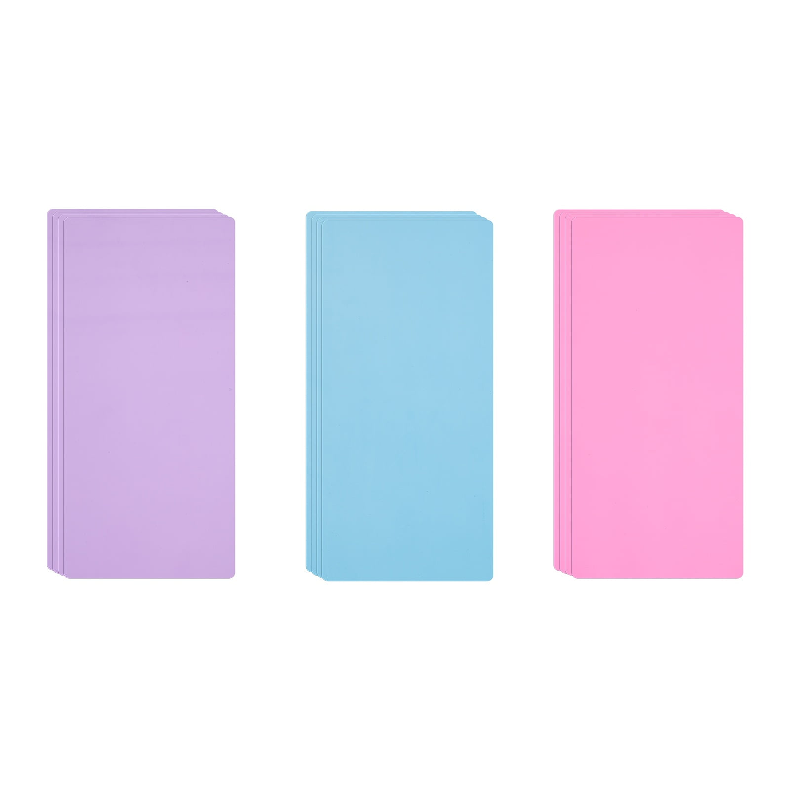 Uxcell Book Dividers with Tab, 11.8x5.9" Pink/Blue/Purple Plastic Book ...
