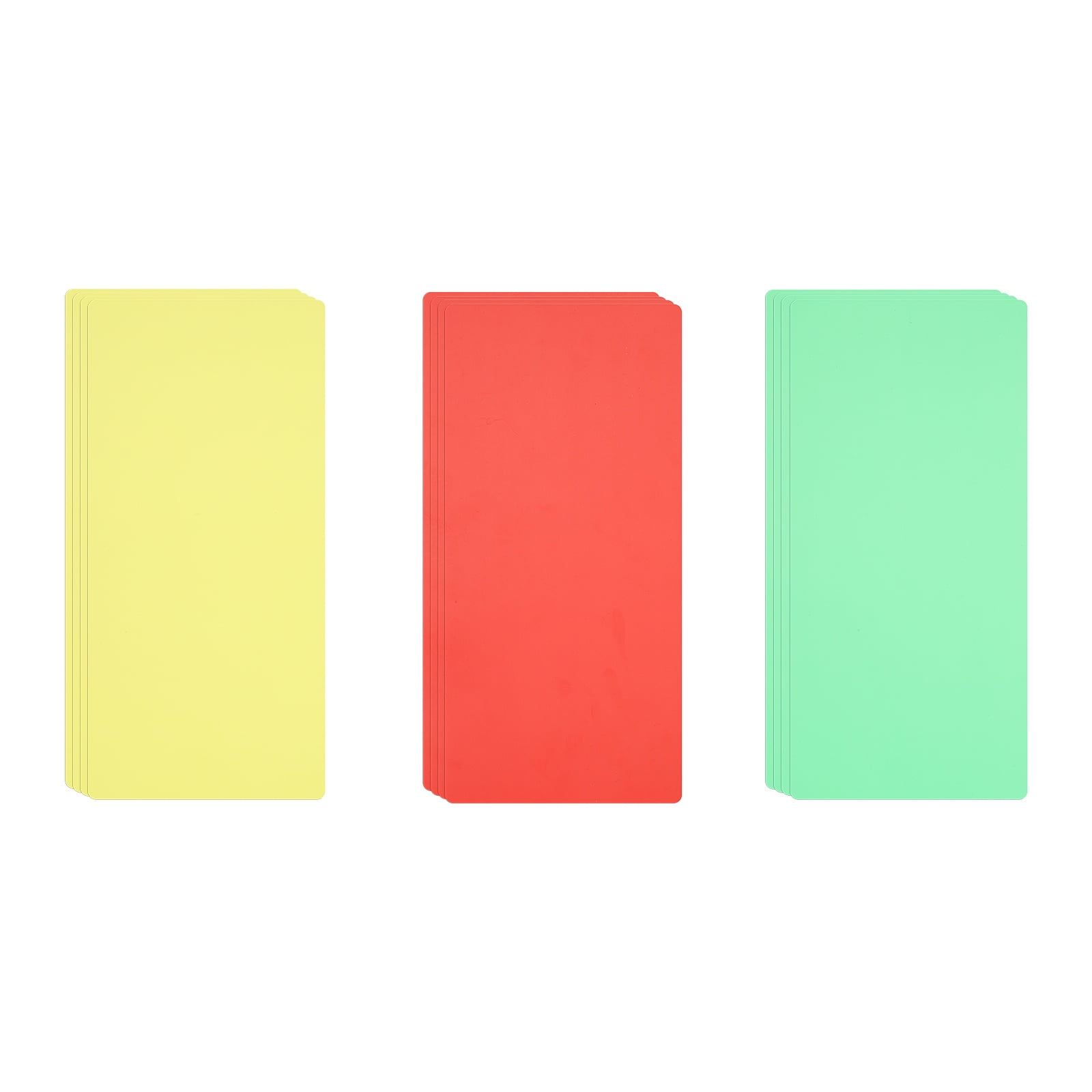 Uxcell Book Dividers with Tab, 11.8x5.9" Yellow/Red/Green Plastic Book ...