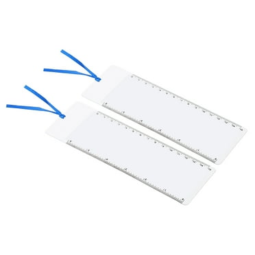 Uxcell Bookmark Magnifier Ruler 3X Magnifying Sheet Page Magnifier Lens ...