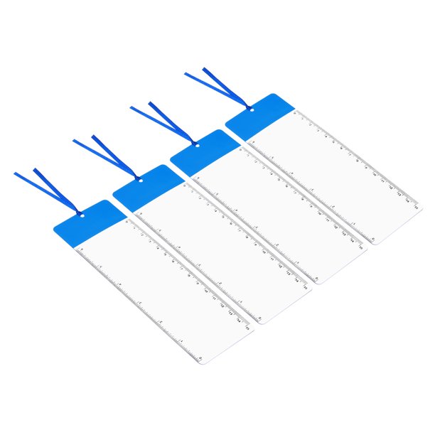 Uxcell Bookmark Magnifier with Ruler 3X Magnifying Sheet Page Magnifier ...