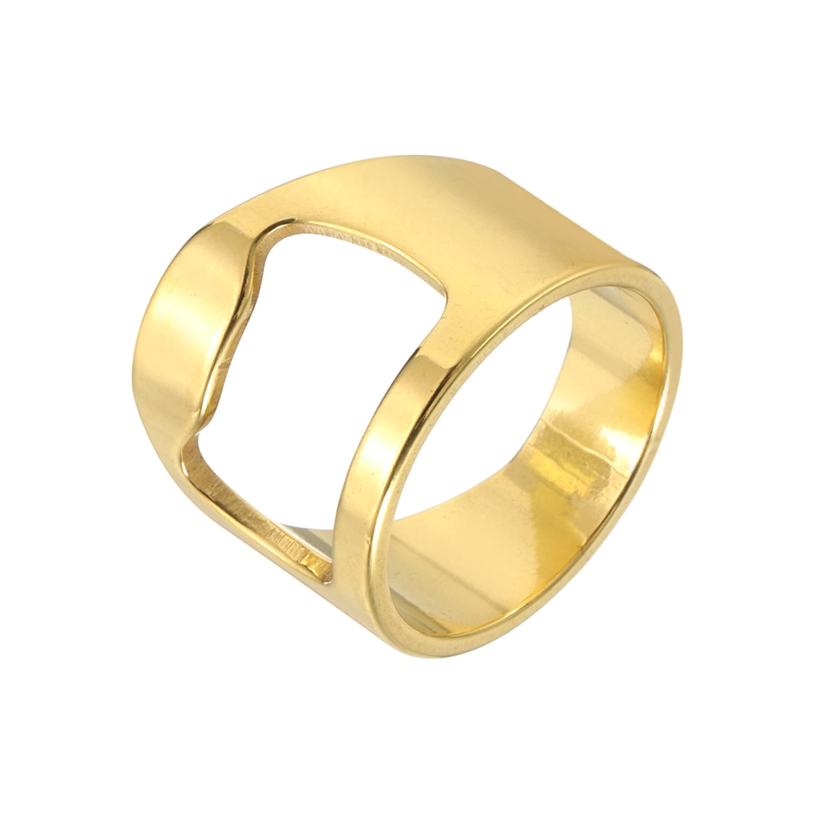 Uxcell Bottle Opener Rings, Titanium Steel Ring Bottle Cap Opener ...